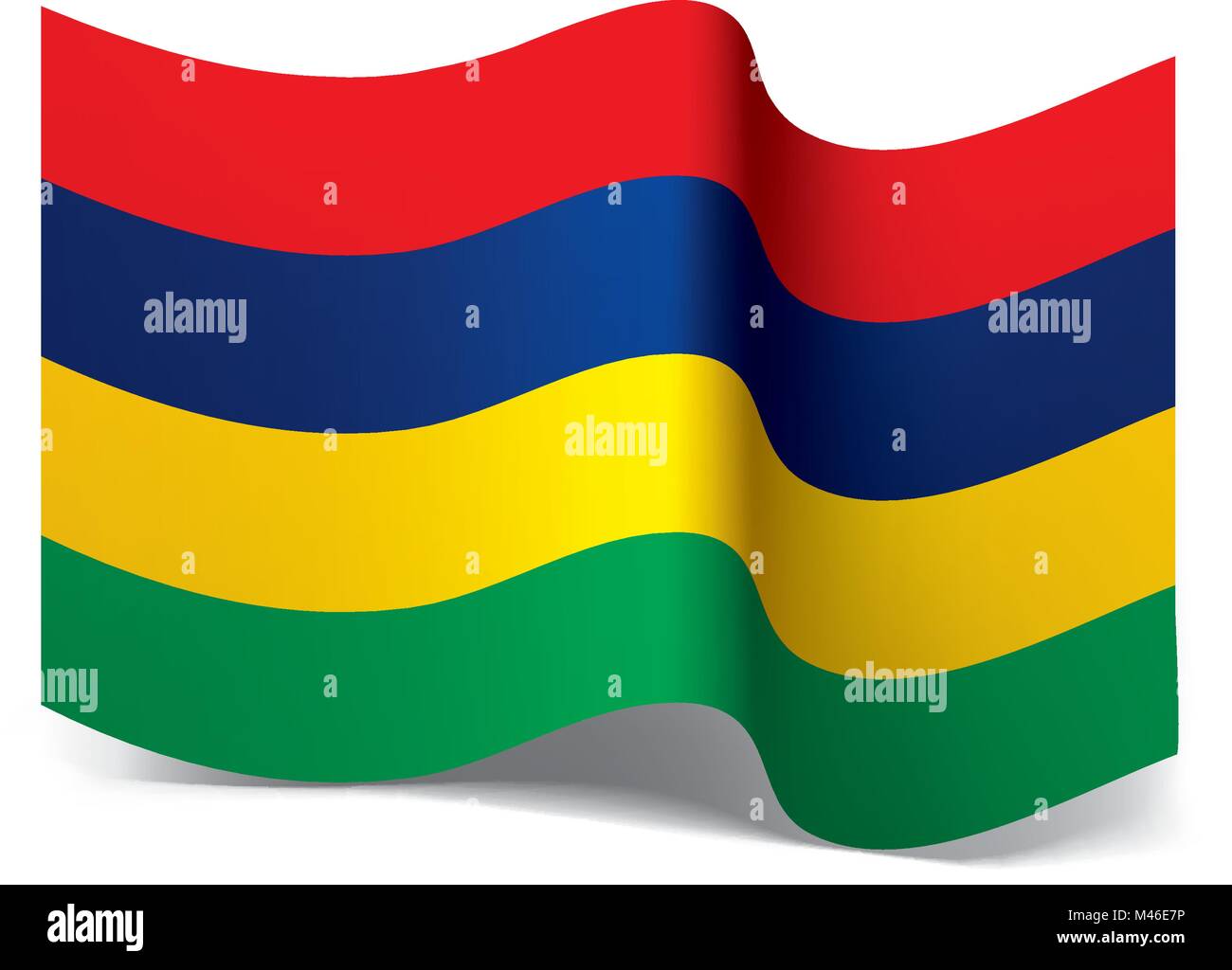 Mauritius flag, vector illustration Stock Vector Image & Art - Alamy