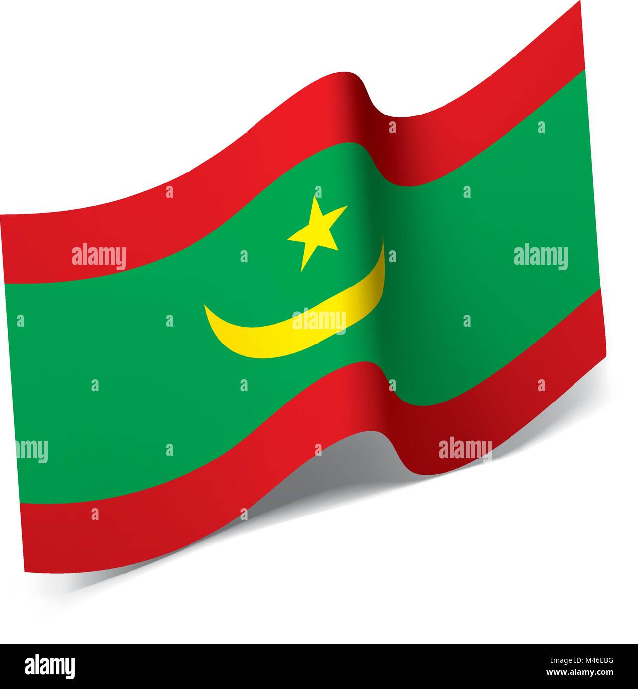 Mauritania flag, vector illustration Stock Vector Image & Art - Alamy