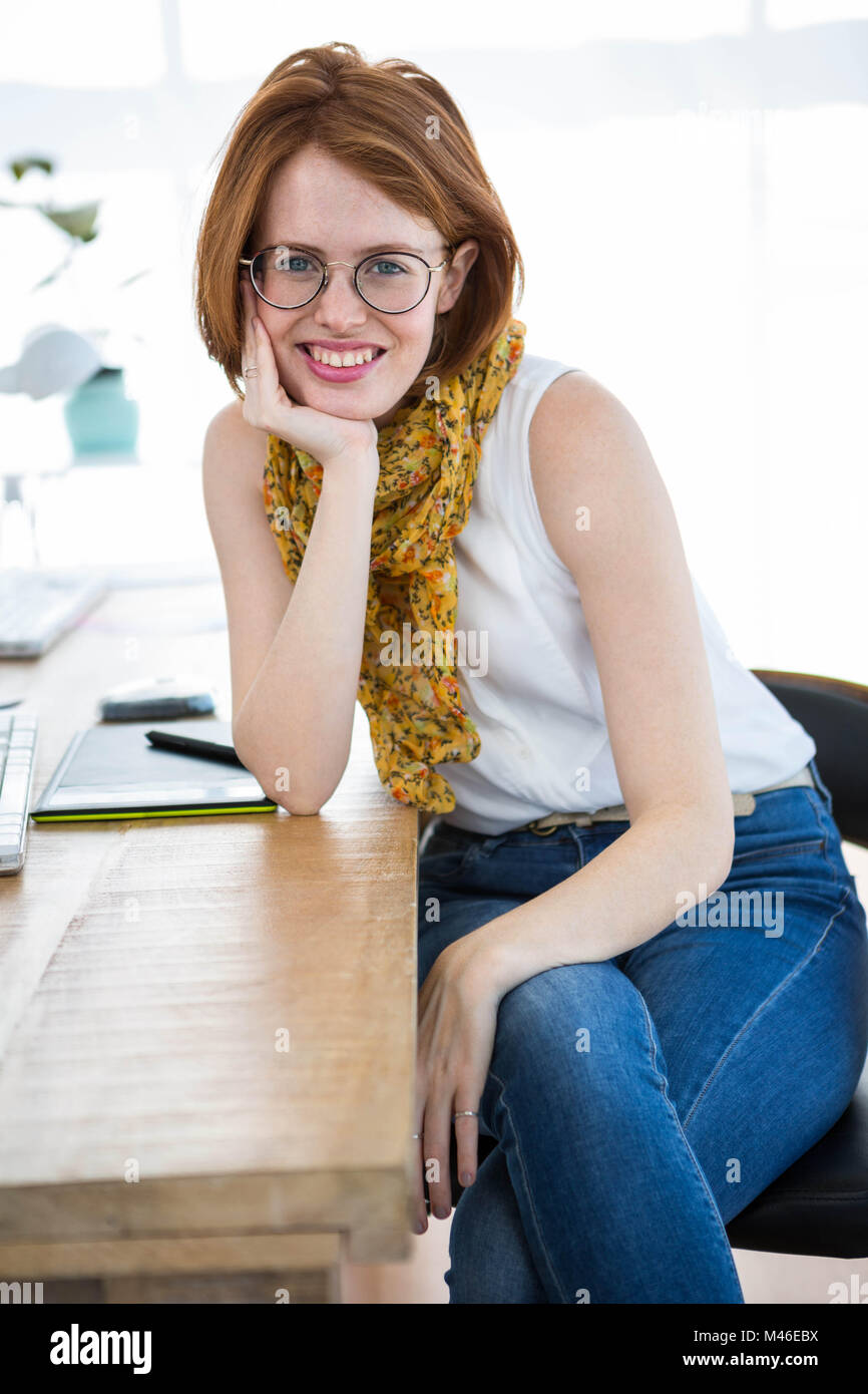 Beautiful young grinning professional woman hi-res stock photography ...