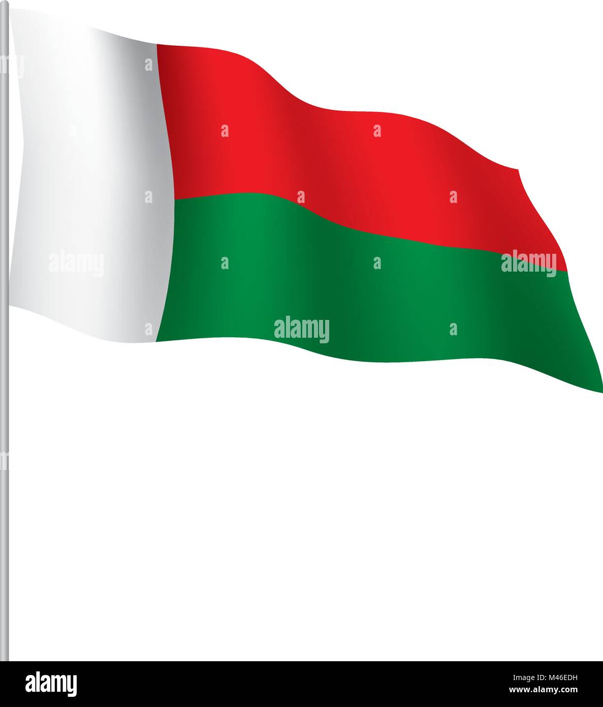 Madagascar flag, vector illustration Stock Vector Image & Art - Alamy