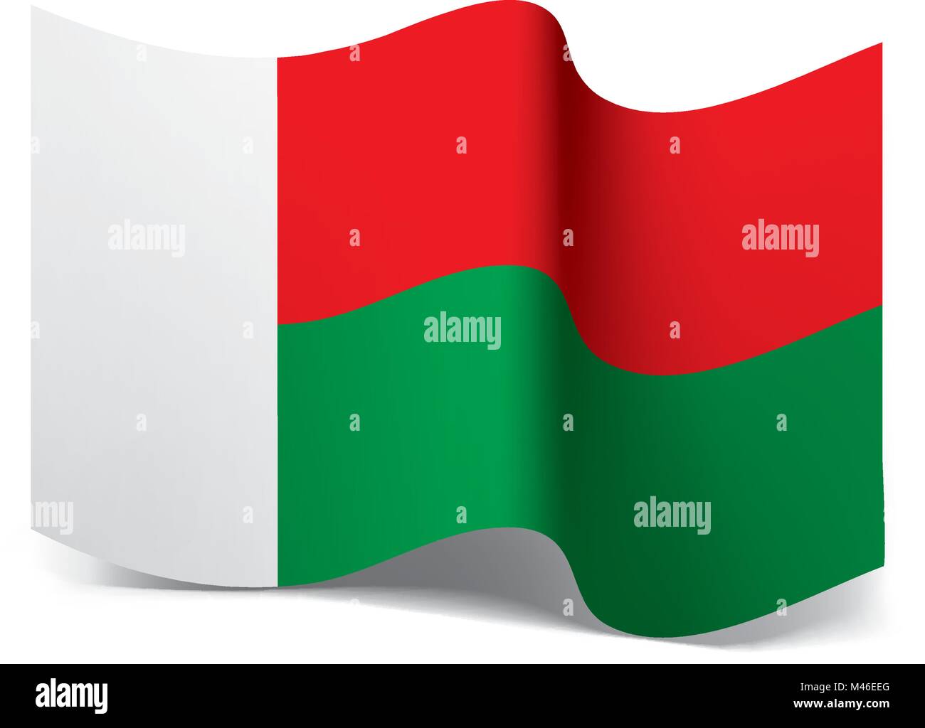 Madagascar flag, vector illustration Stock Vector Image & Art - Alamy