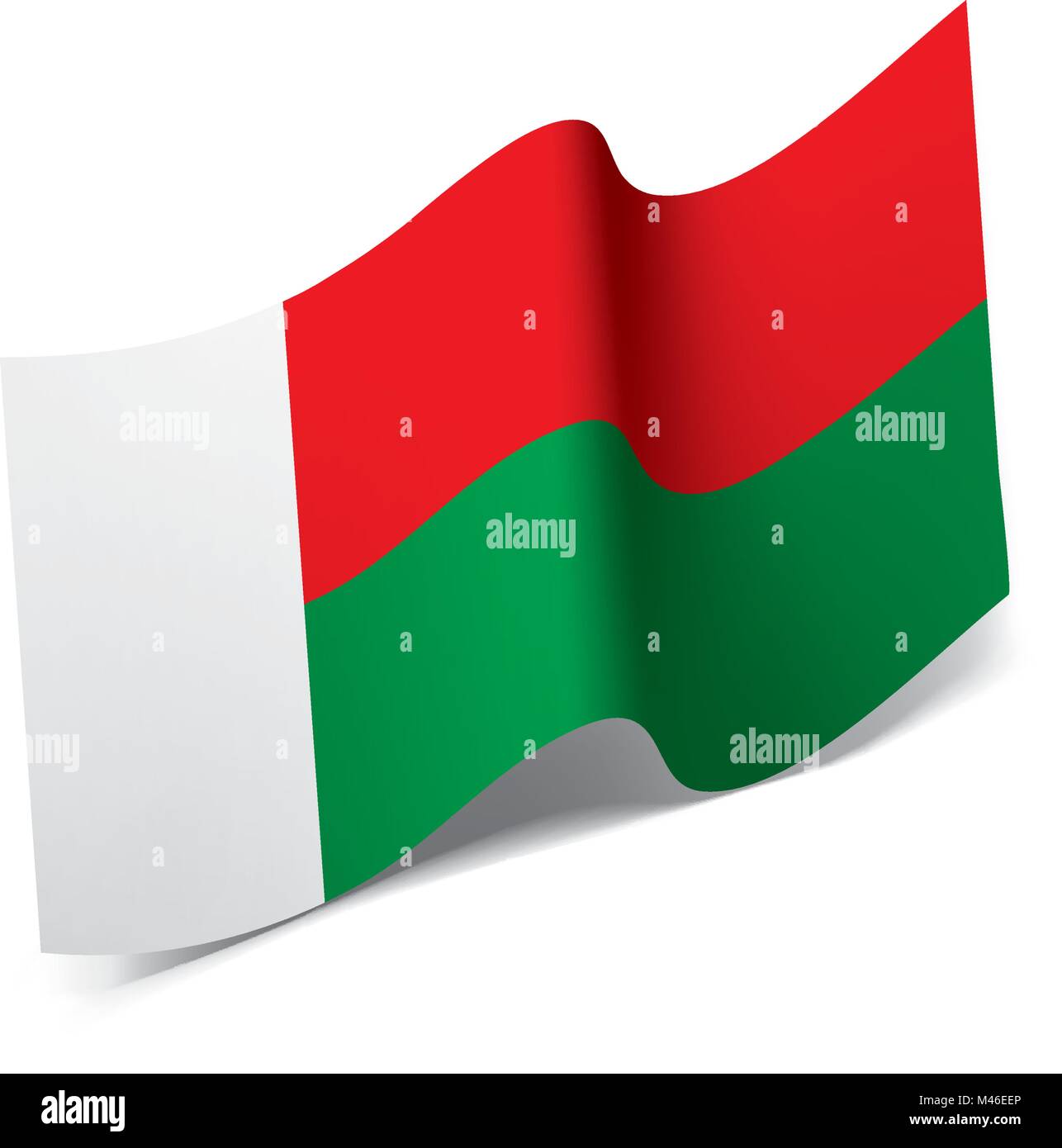 Madagascar flag, vector illustration Stock Vector Image & Art - Alamy