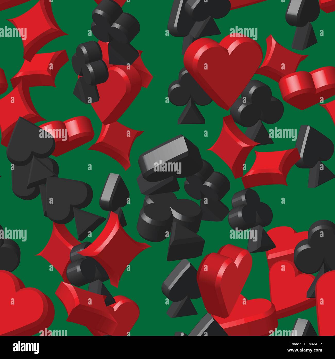 Card Symbols Seamless Pattern Stock Vector Image & Art - Alamy