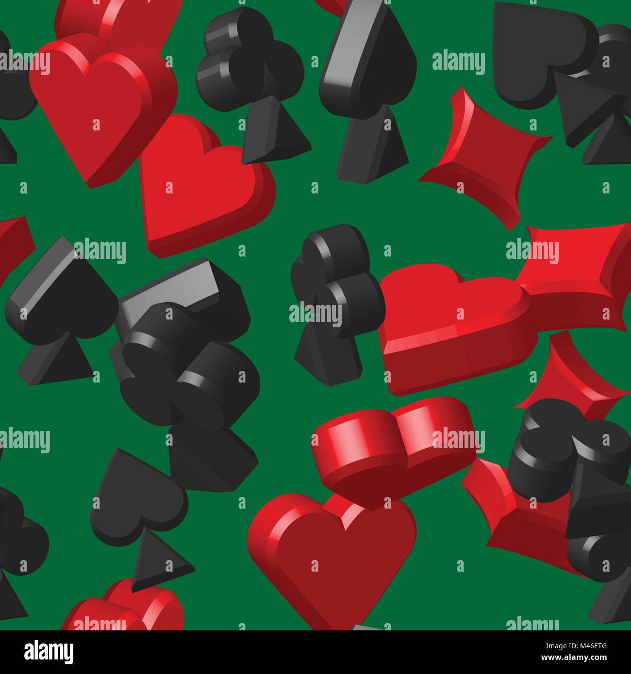 Card Symbols Seamless Pattern Stock Vector Image & Art - Alamy