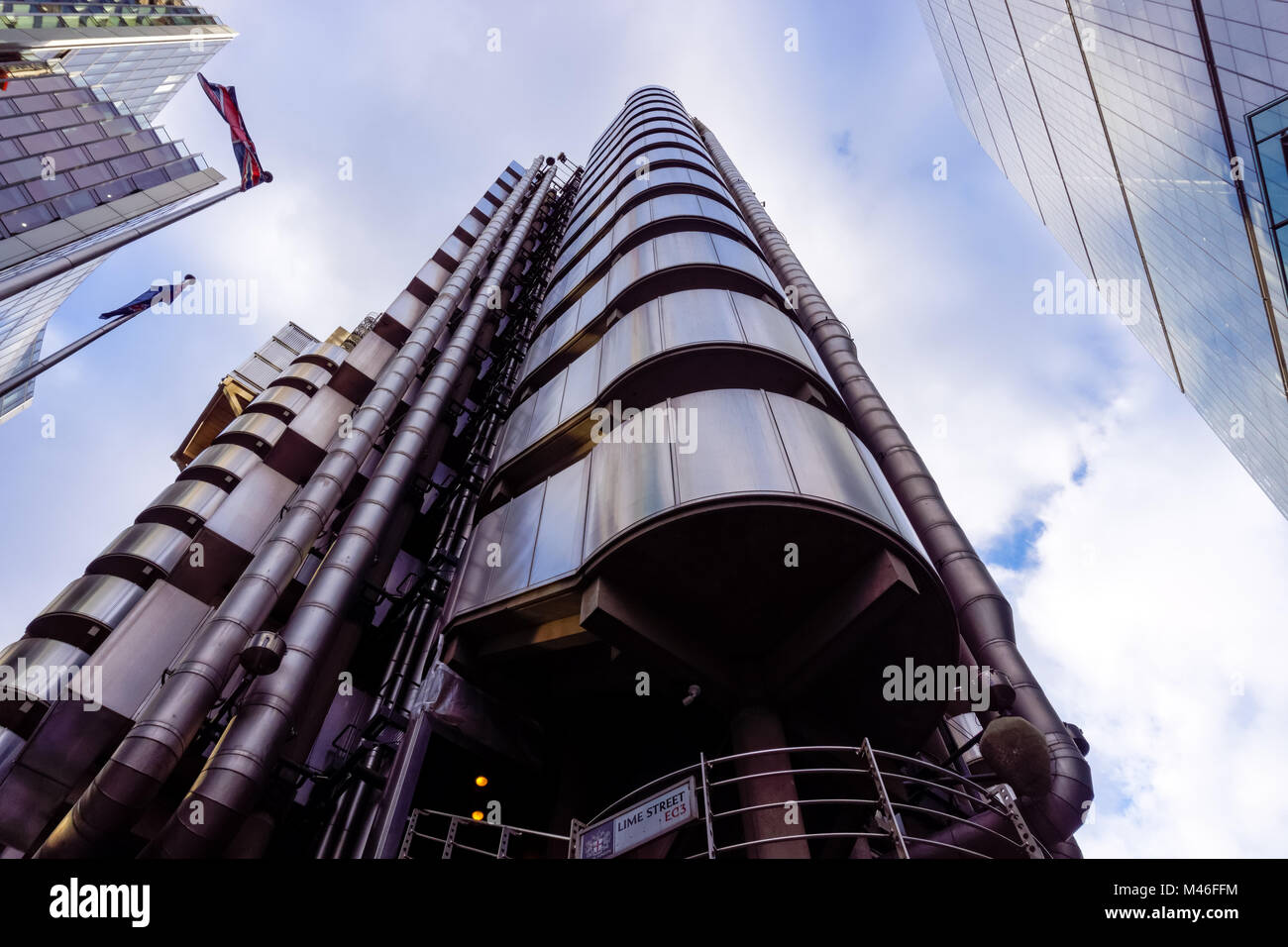 Lloyd's bank building in London, England United Kingdom UK Stock Photo ...