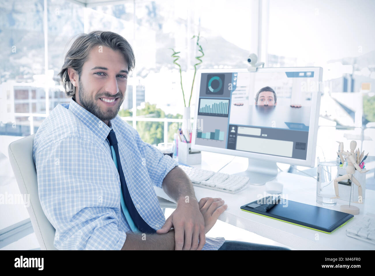 Peeking Over Desk High Resolution Stock Photography and Images - Alamy