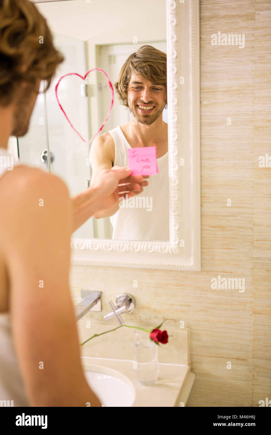 Love message on mirror hi-res stock photography and images - Alamy