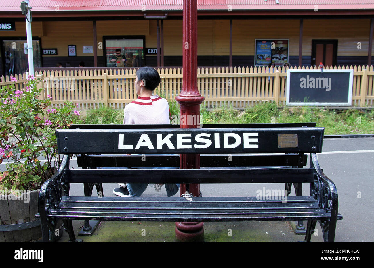 Lakeside on the Puffing Billy Steam Train route Stock Photo - Alamy