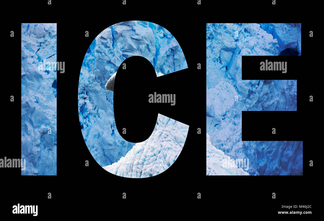 Ice word cut hi-res stock photography and images - Alamy