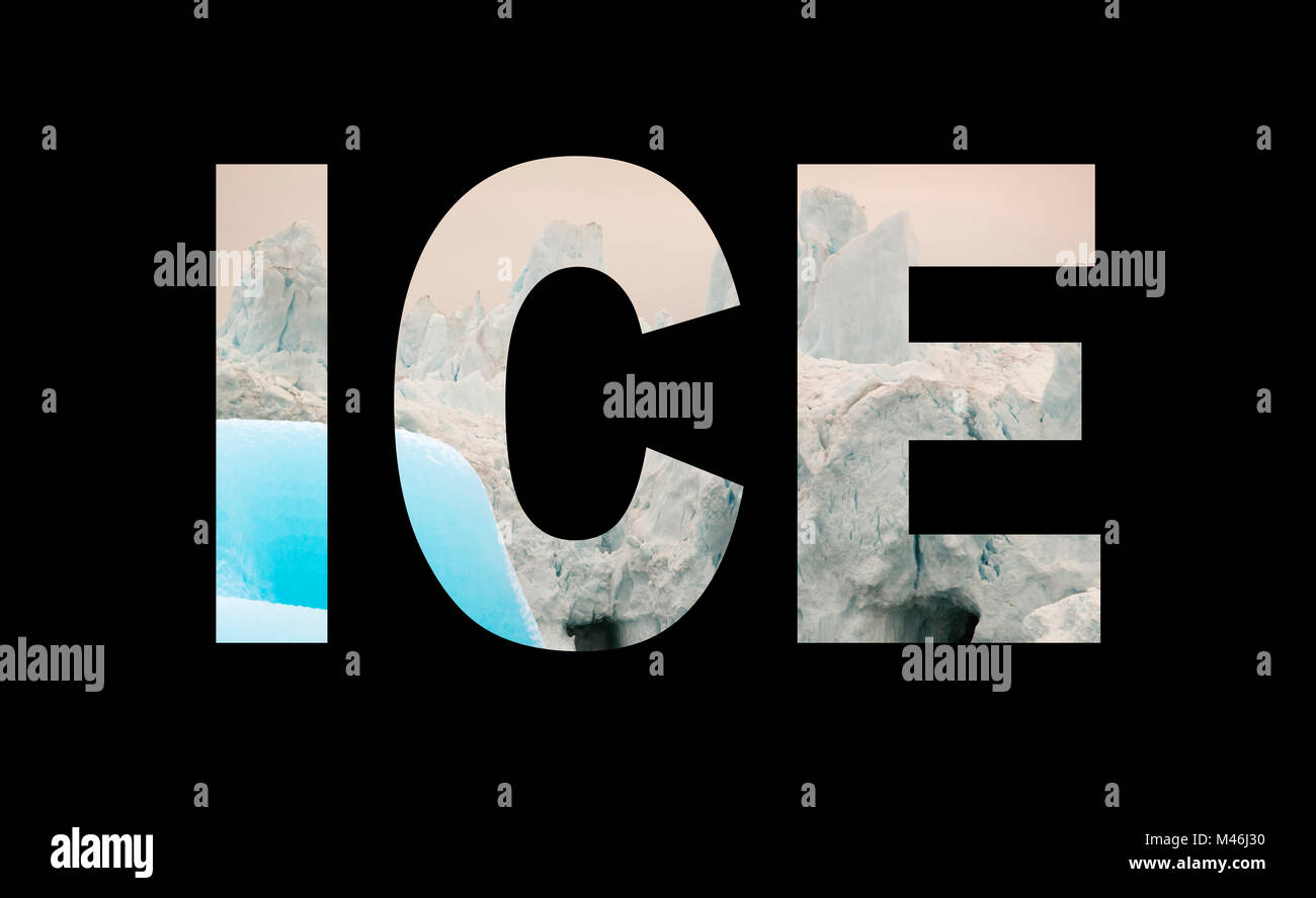 Ice word cut hi-res stock photography and images - Alamy