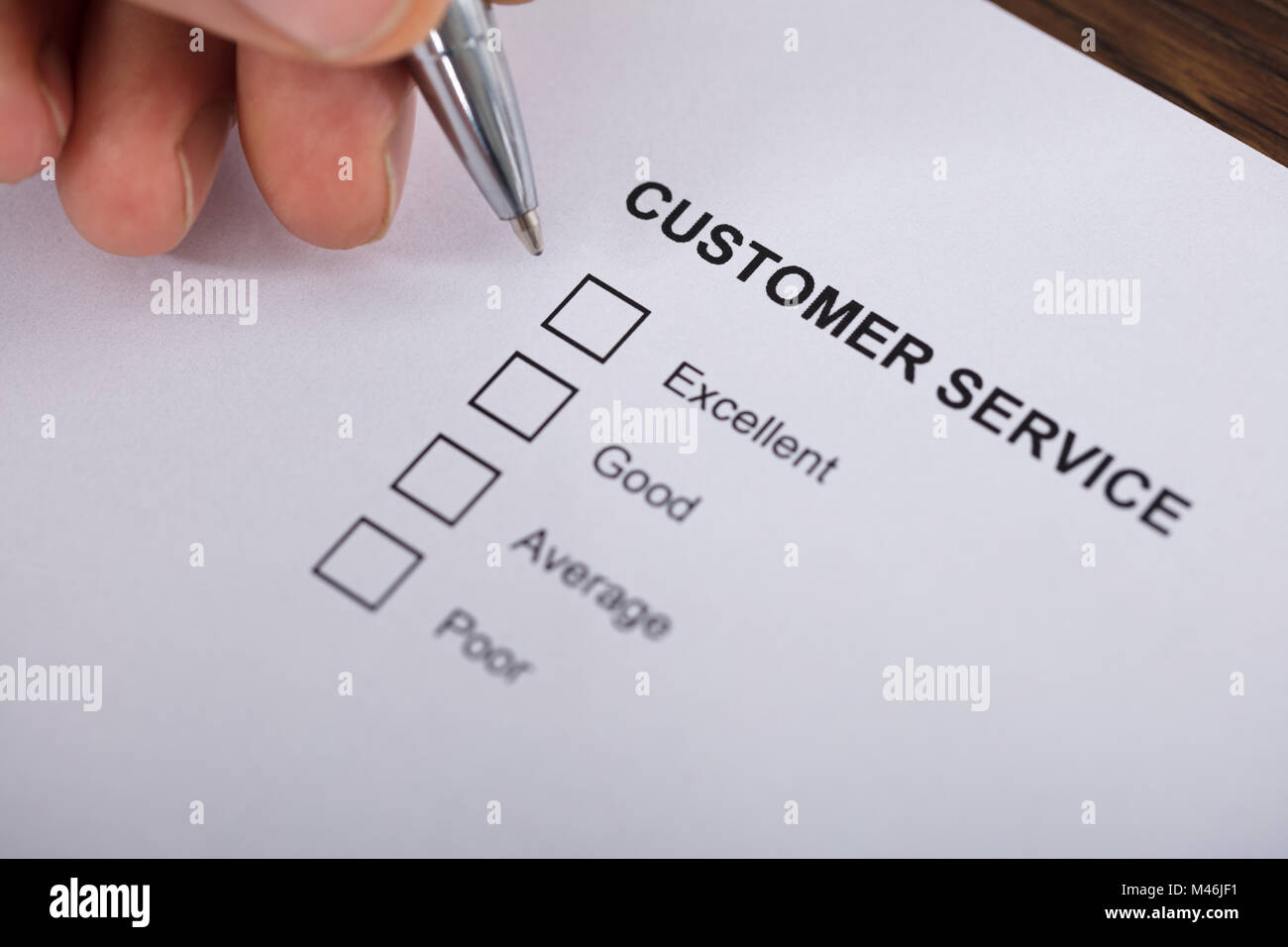 Customer Satisfaction Survey Blank Form High Resolution Stock ...