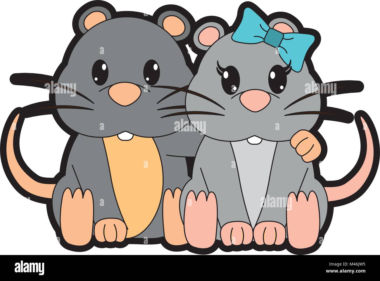 Mouse couple Stock Vector Images - Alamy
