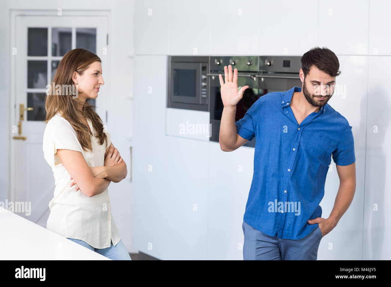 Arguing gesture hi-res stock photography and images - Alamy