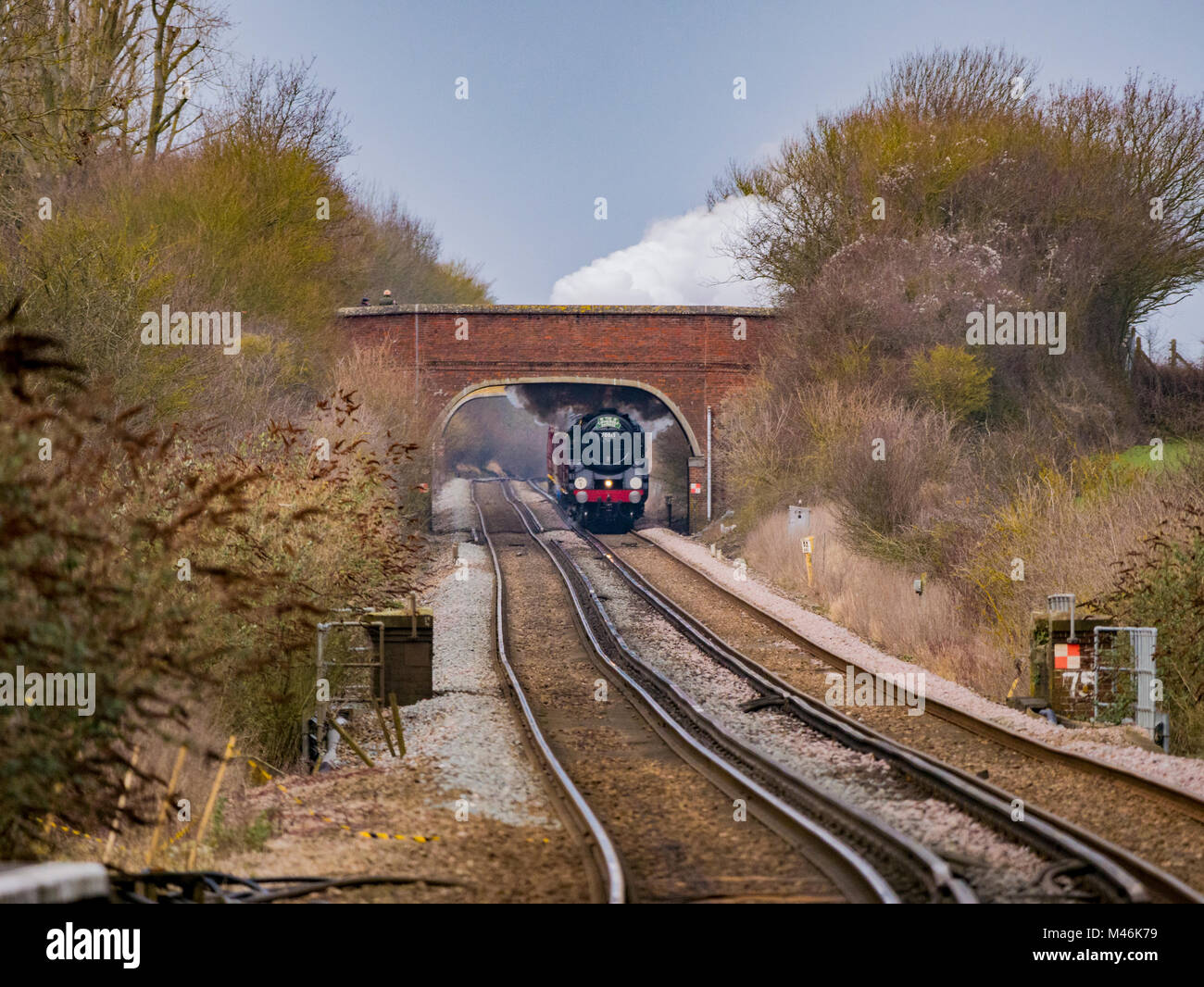 Oliver cromwell 70013 steam locomotive hi-res stock photography and ...