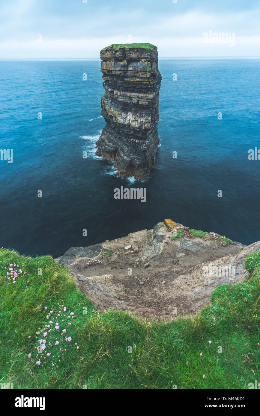 Downpatrick Head, Ballycastle, County Mayo, Donegal, Connacht region ...