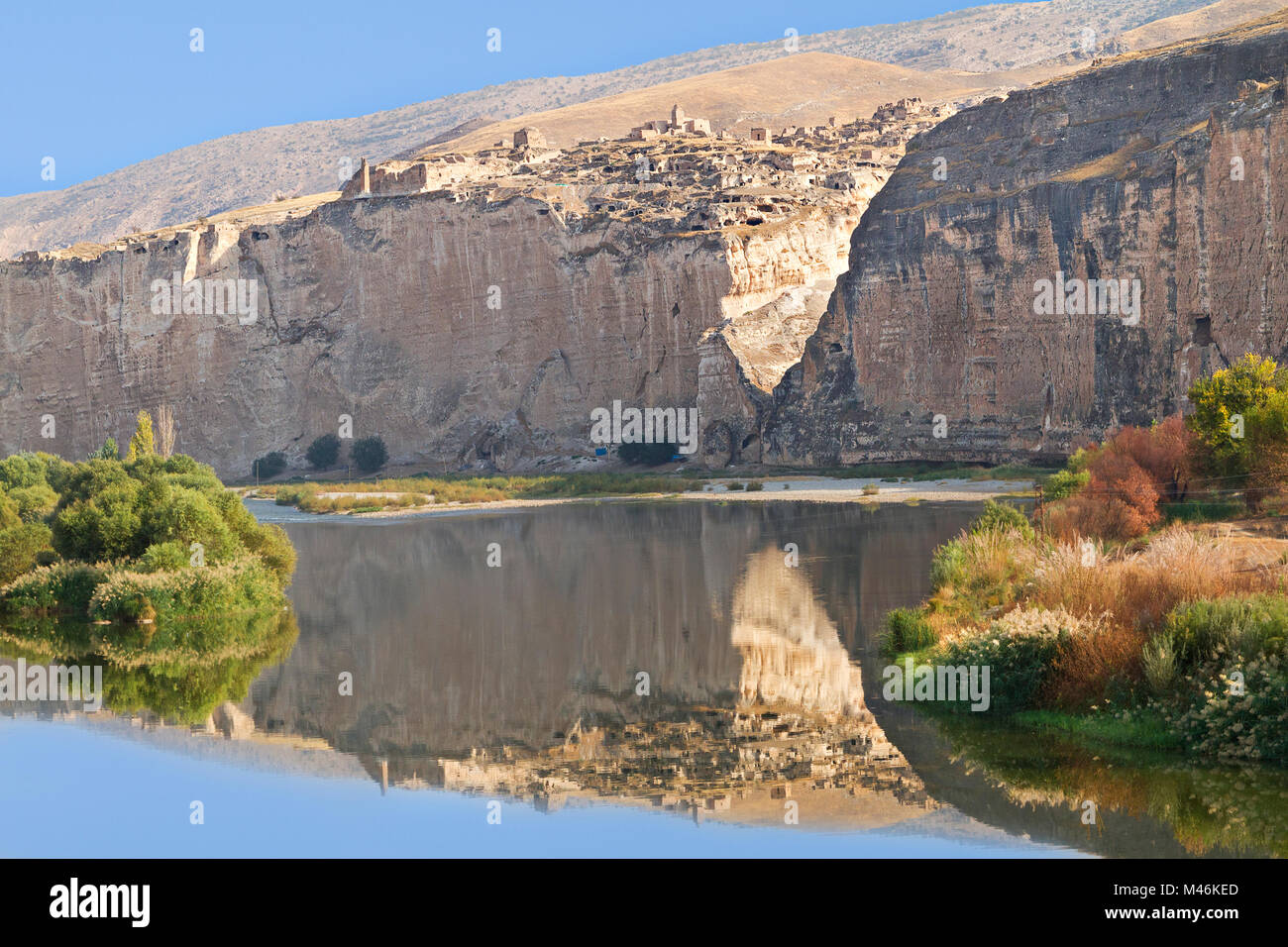 Ancient town of Hasankeyf in Turkey. The town will go under the water ...
