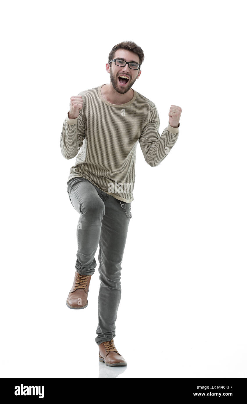 portrait of a very happy young man Stock Photo - Alamy