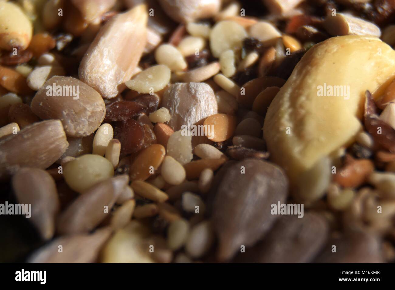 Healthy seeds mix close up shot for background Stock Photo - Alamy
