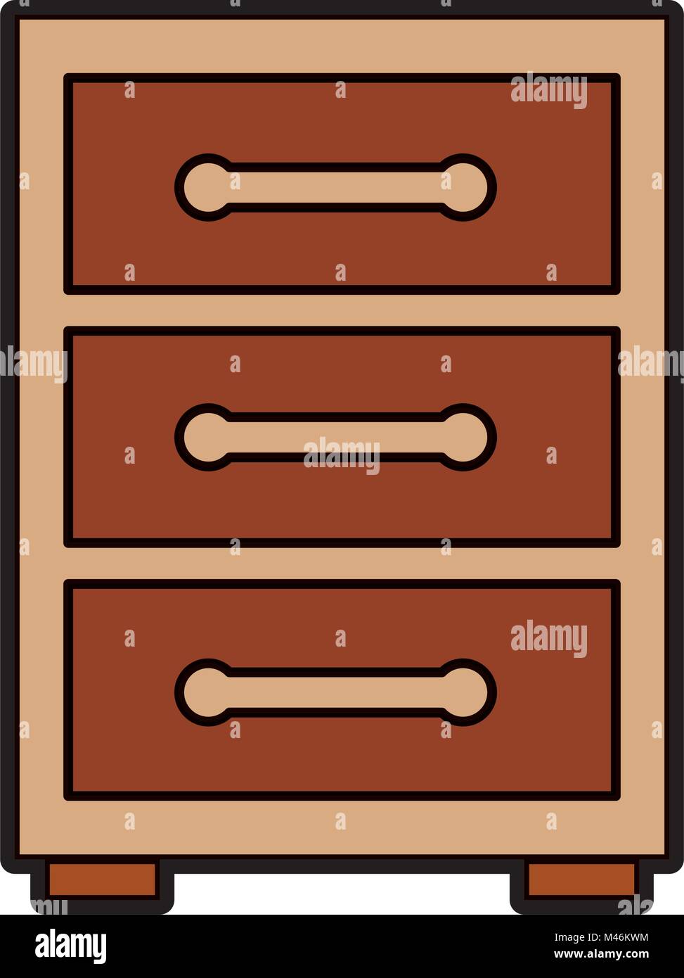 Home office table night Stock Vector Images - Alamy