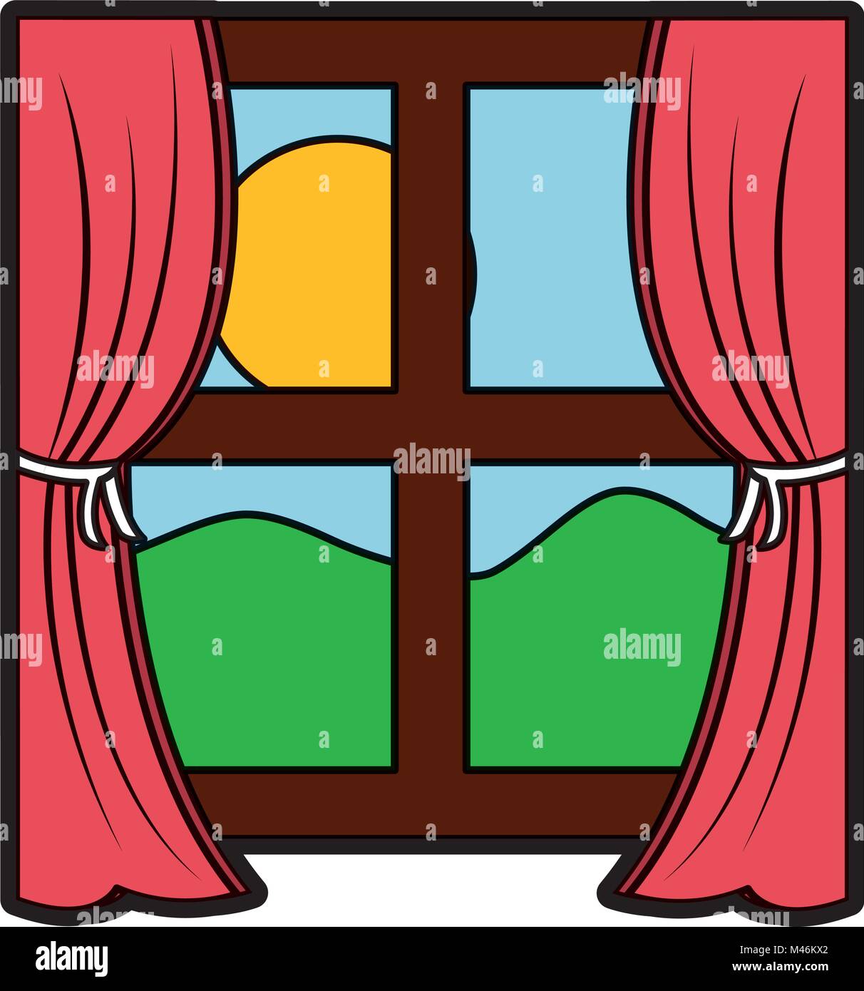 Daytime view Stock Vector Images - Alamy