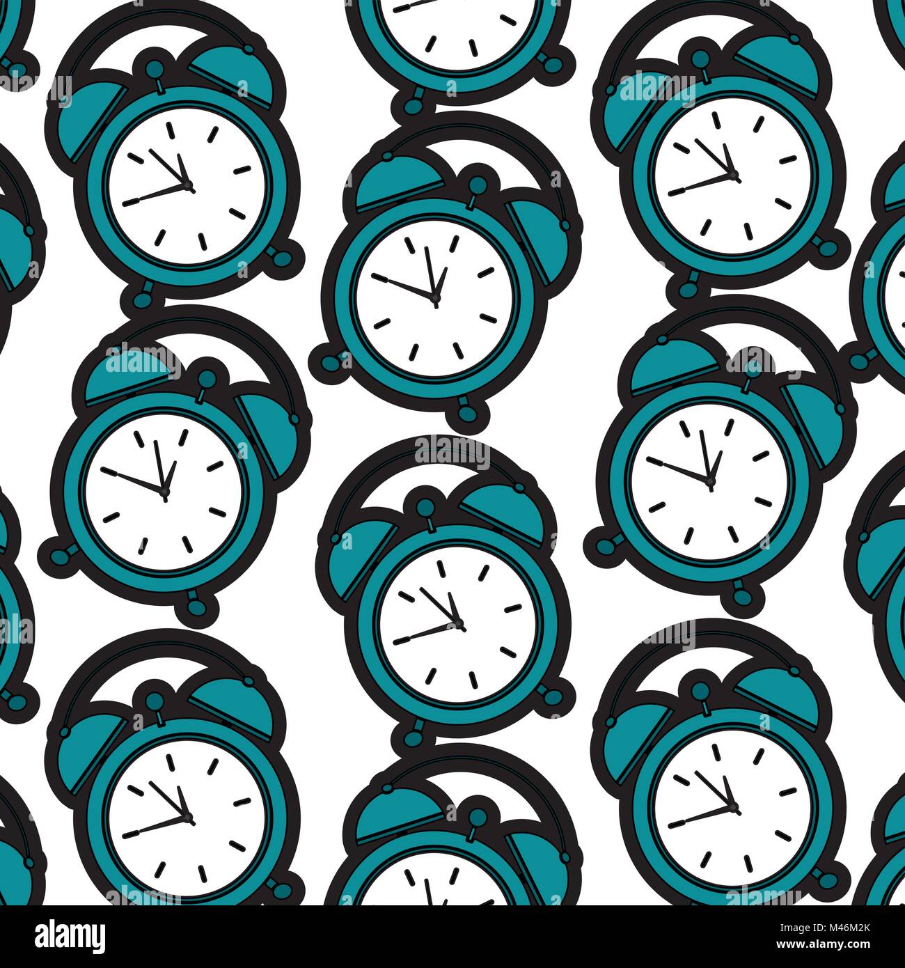 alarm clock pattern image Stock Vector Image & Art - Alamy
