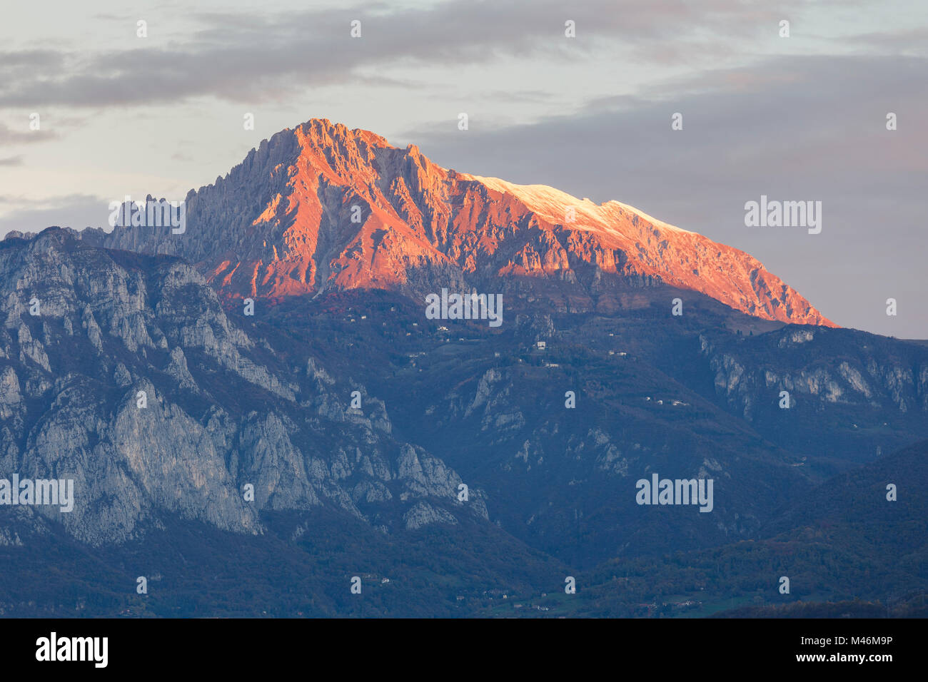 Sunrise on Grigna Meridionale (Grignetta), Lecco province, Lombardy ...