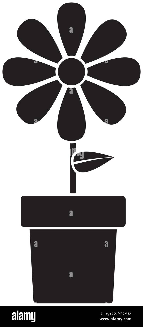 flower in pot icon image Stock Vector Image & Art - Alamy