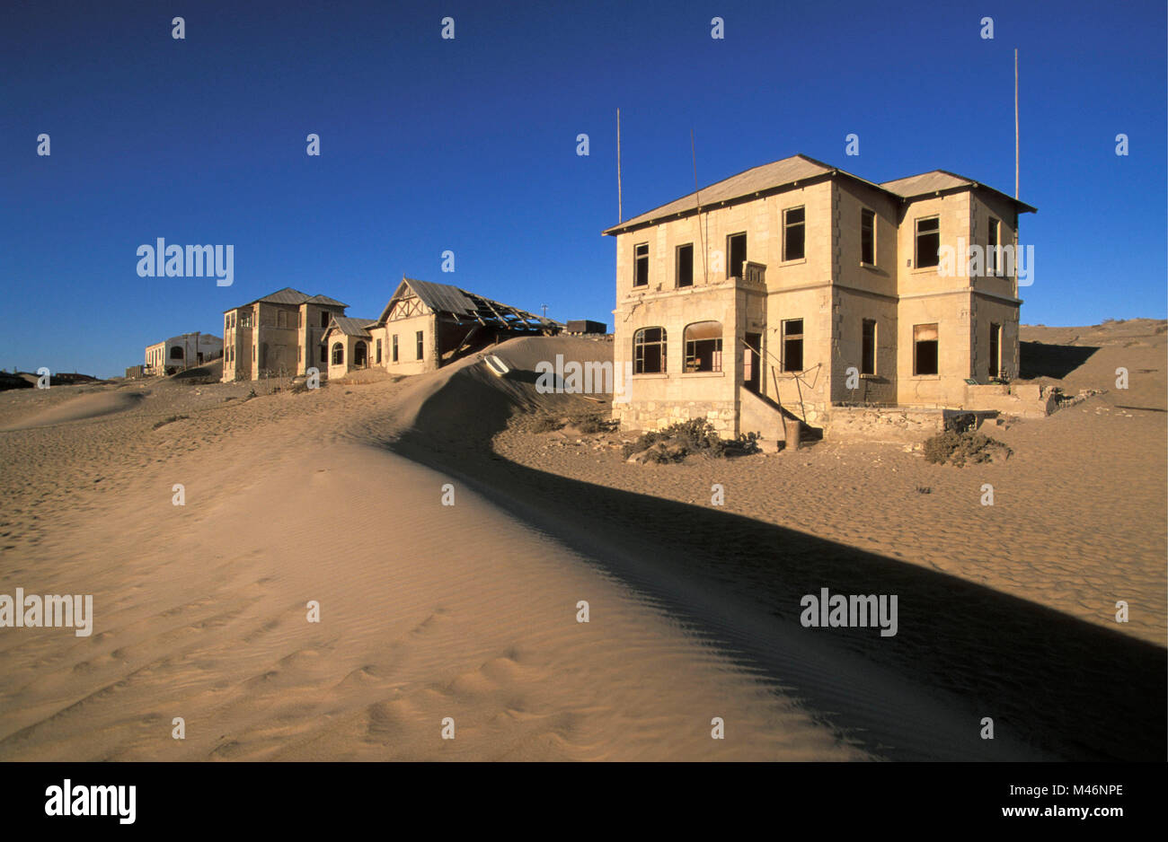 Namibia. Namib desert. Luderitz. German colonial houses. Ghost town ...