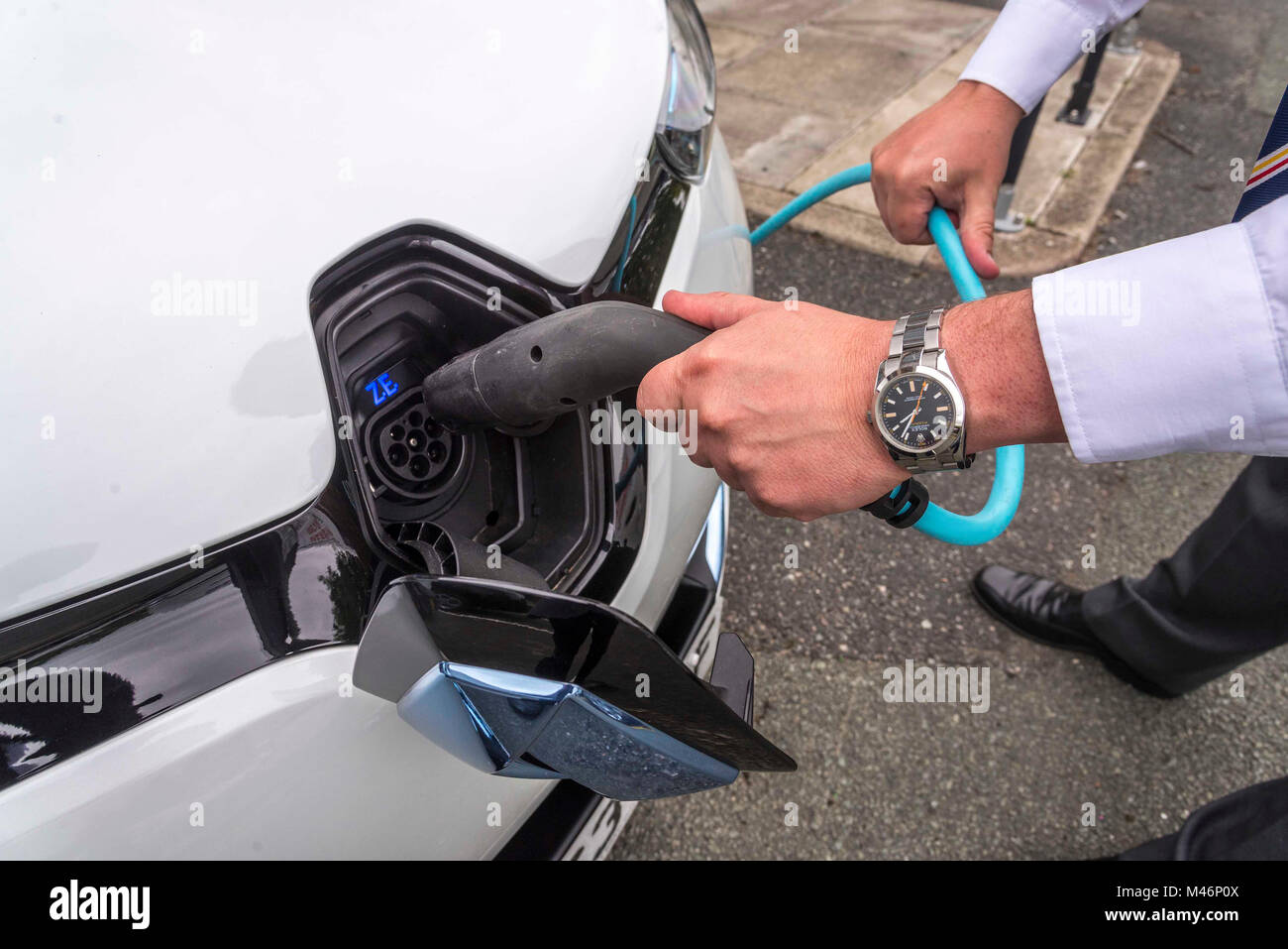 A Recarge EV electric vehicle charging point Stock Photo - Alamy