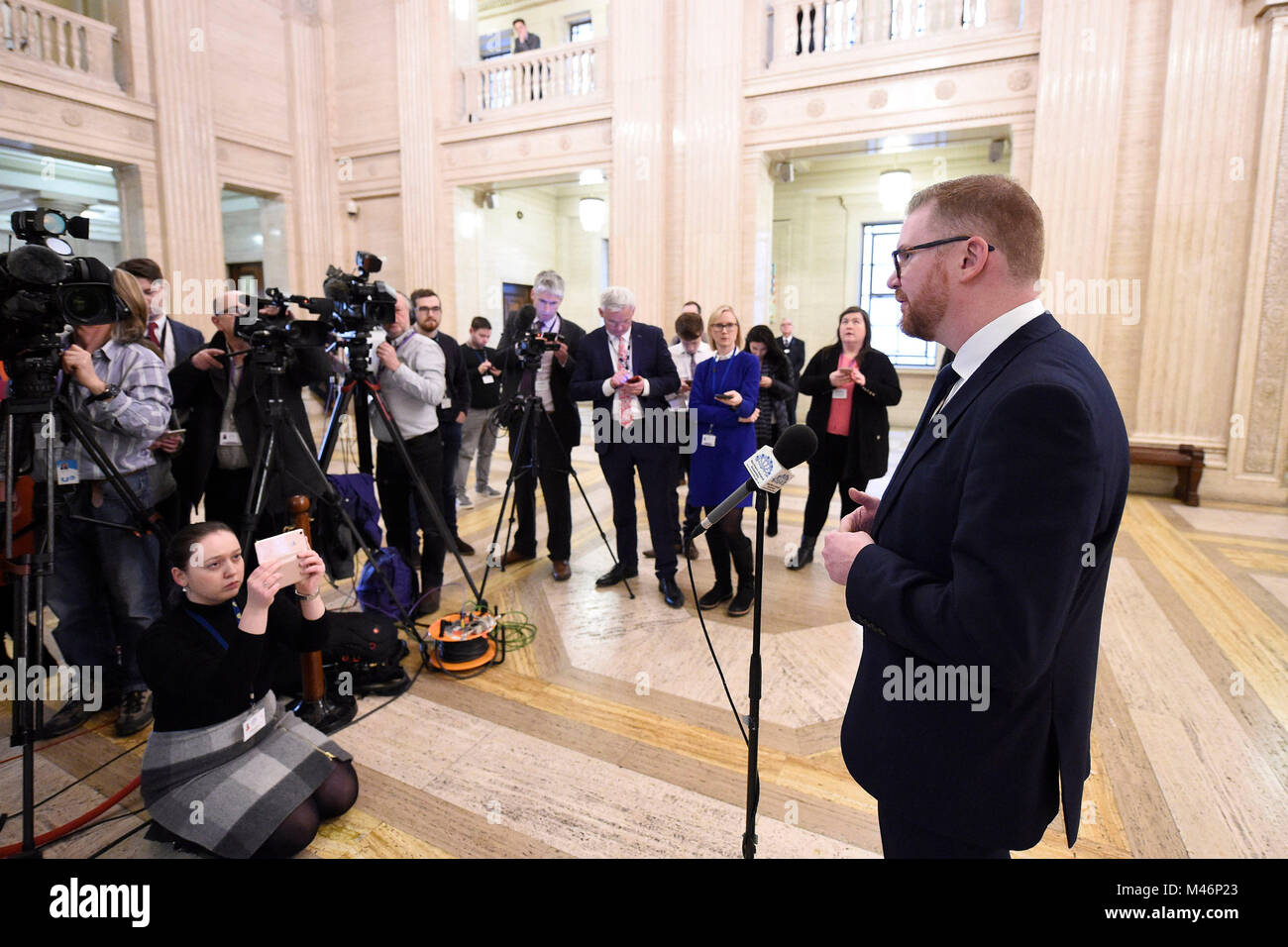Speaking in the parliament buildings hi-res stock photography and ...