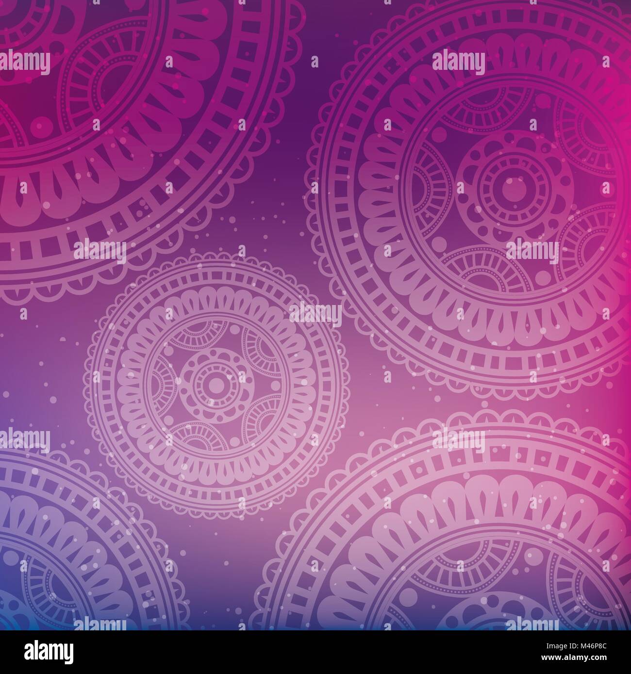 colors mandala decoration background vector illustration design Stock ...