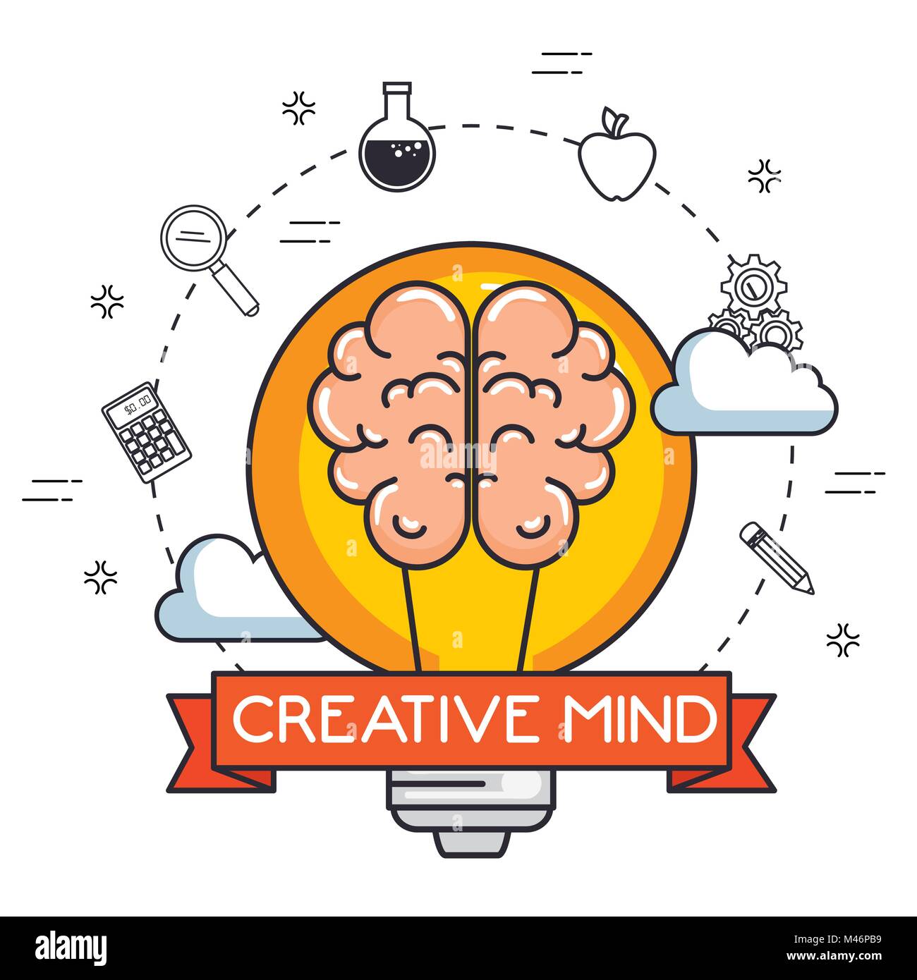 creative mind set icons vector illustration design Stock Vector Image ...