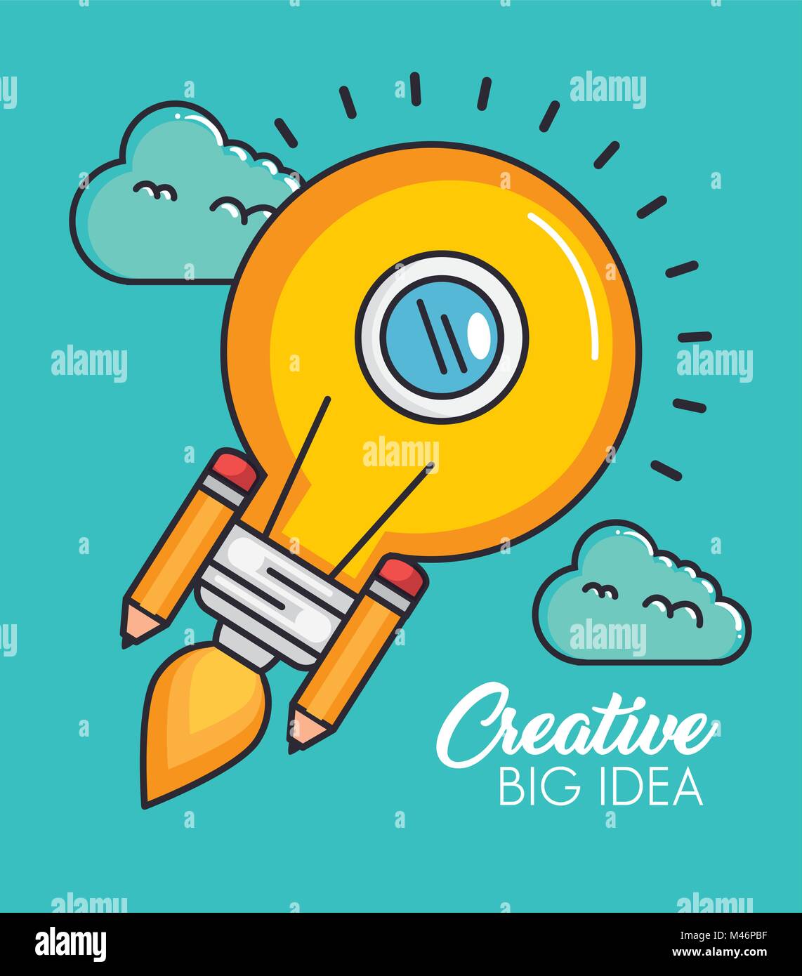 creative big idea set icons vector illustration design Stock Vector ...