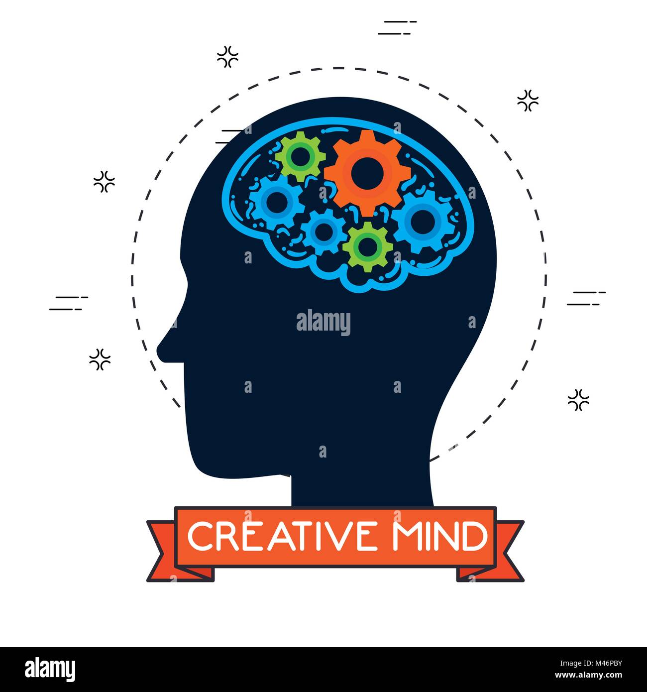 creative mind set icons vector illustration design Stock Vector Image ...