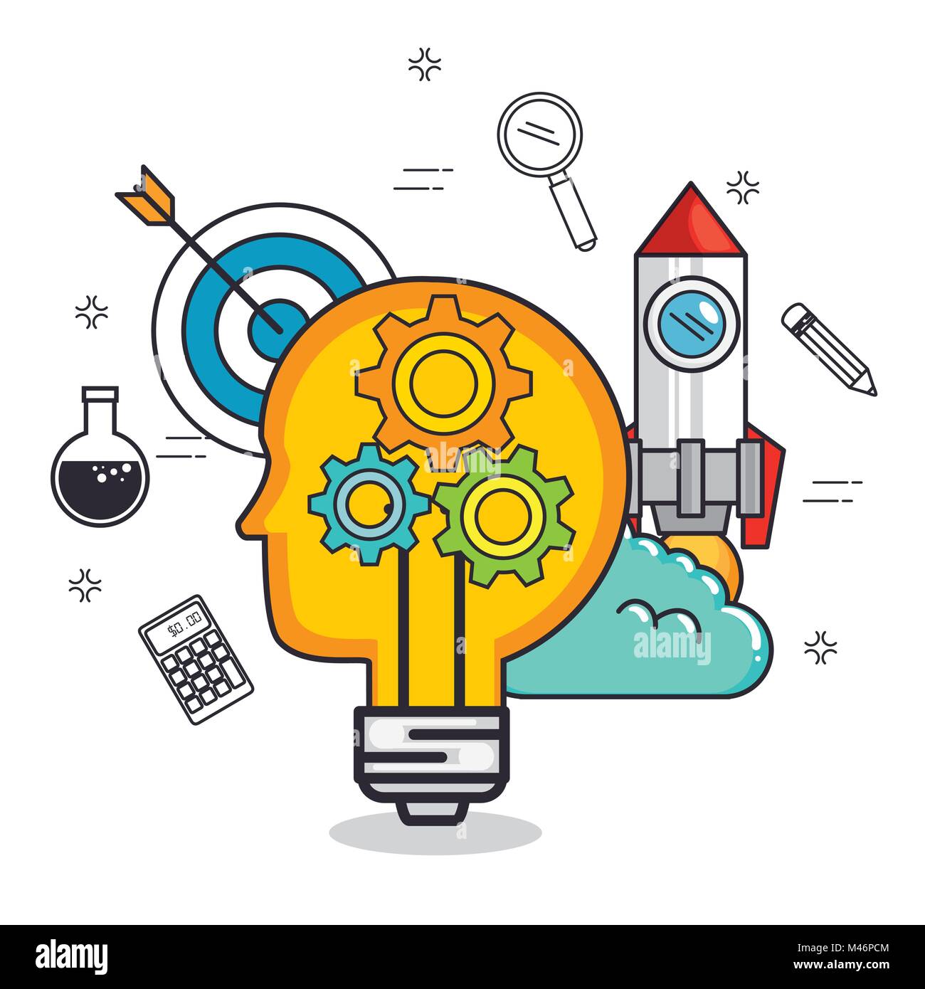 Creative mind Stock Vector Images - Alamy