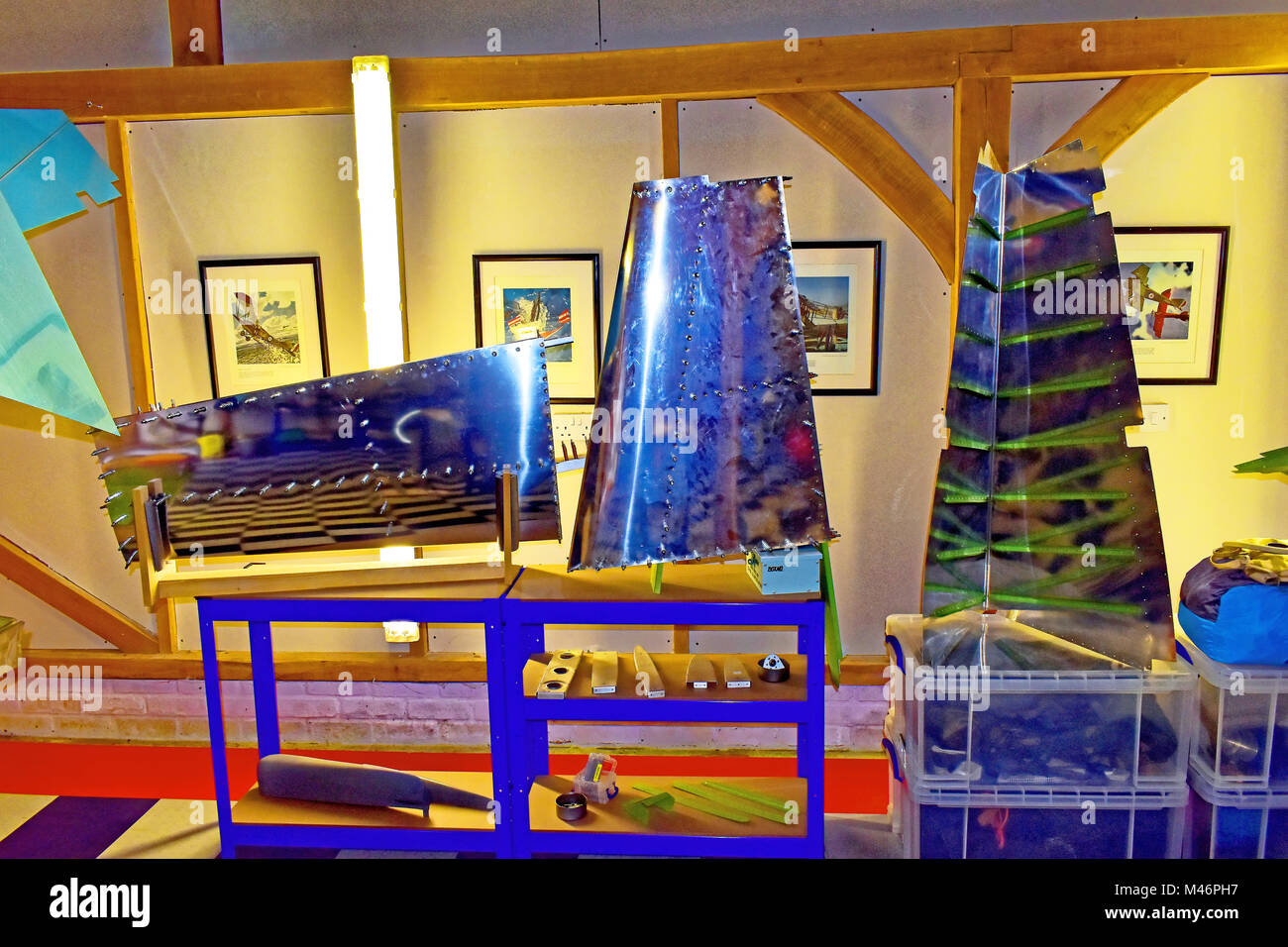 Vans RV8 aircraft rudder fin and elevator section kit with clecos ...