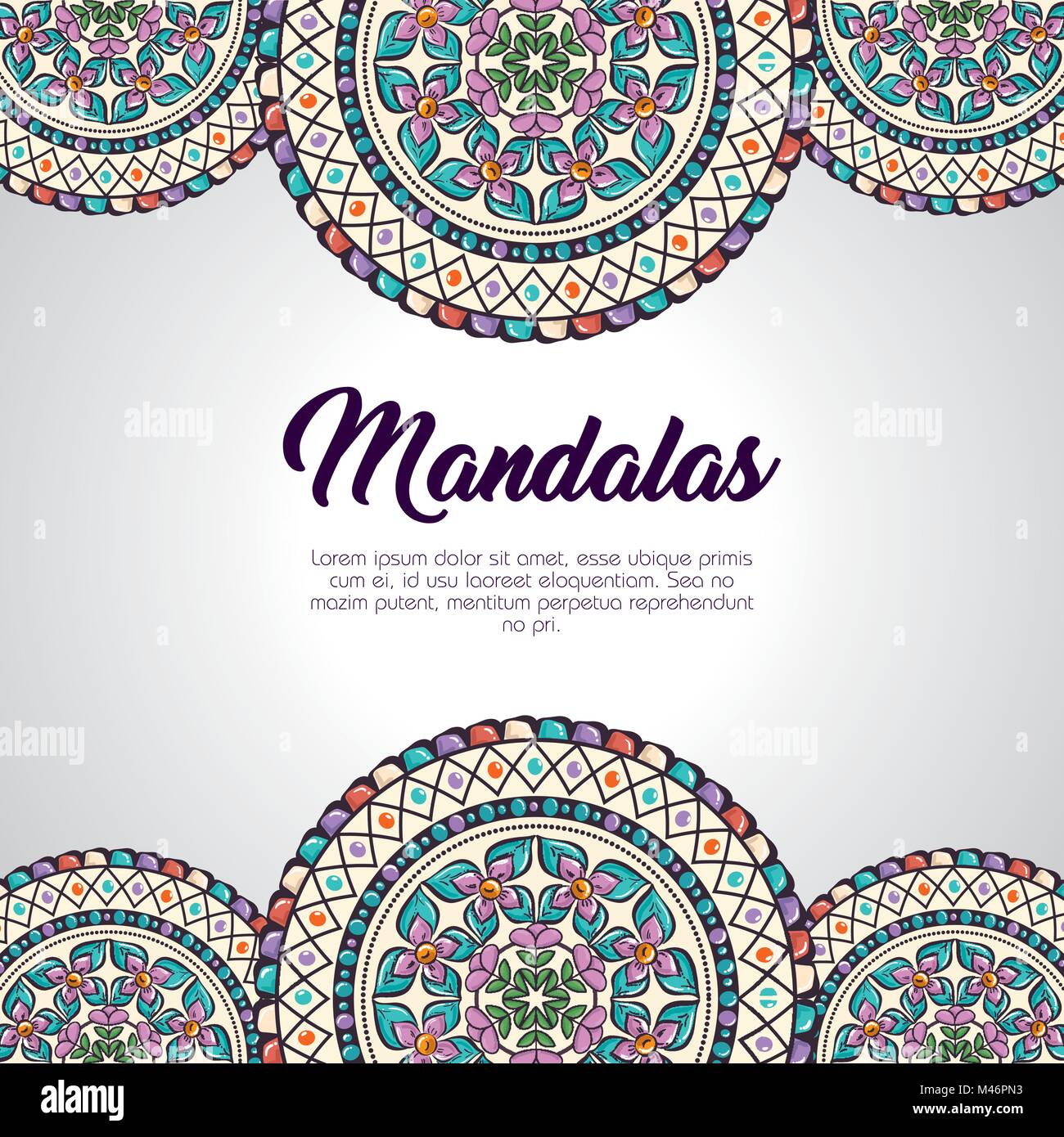 color mandala pattern background Stock Vector Image & Art - Alamy