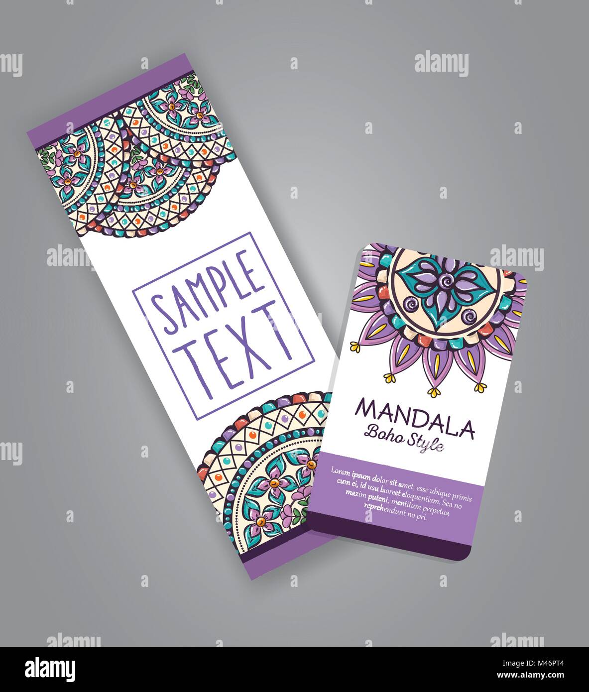 mandala boho style flyers Stock Vector Image & Art - Alamy