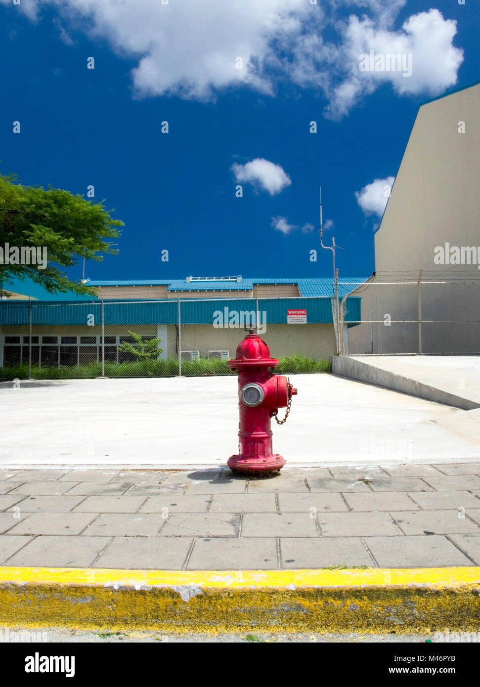 Red Fire Hydrant, Oranjestad Airport, Netherland Antilles, Aruba ...