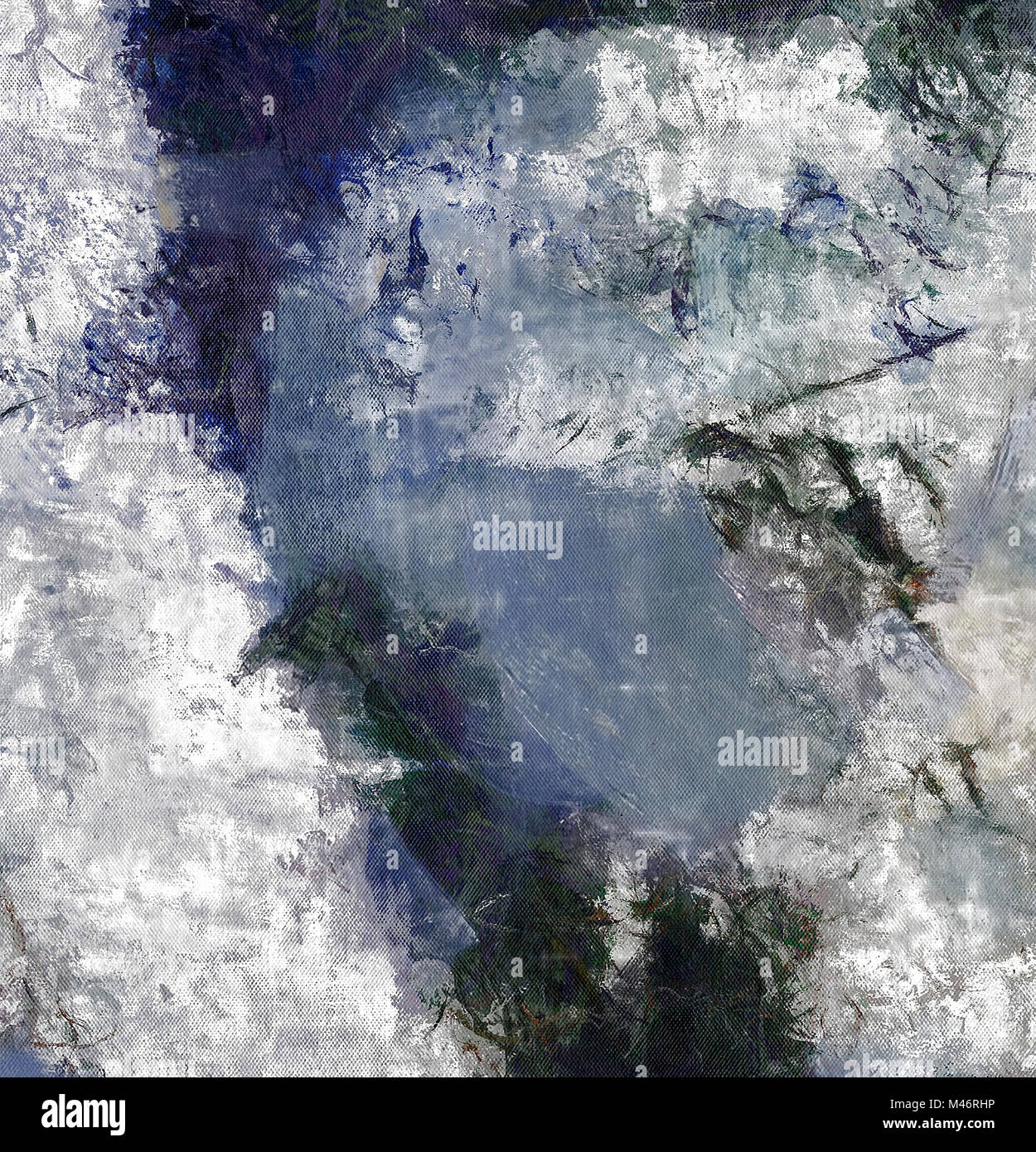 Muted abstract painting in pastel colors. 3D rendering Stock Photo - Alamy