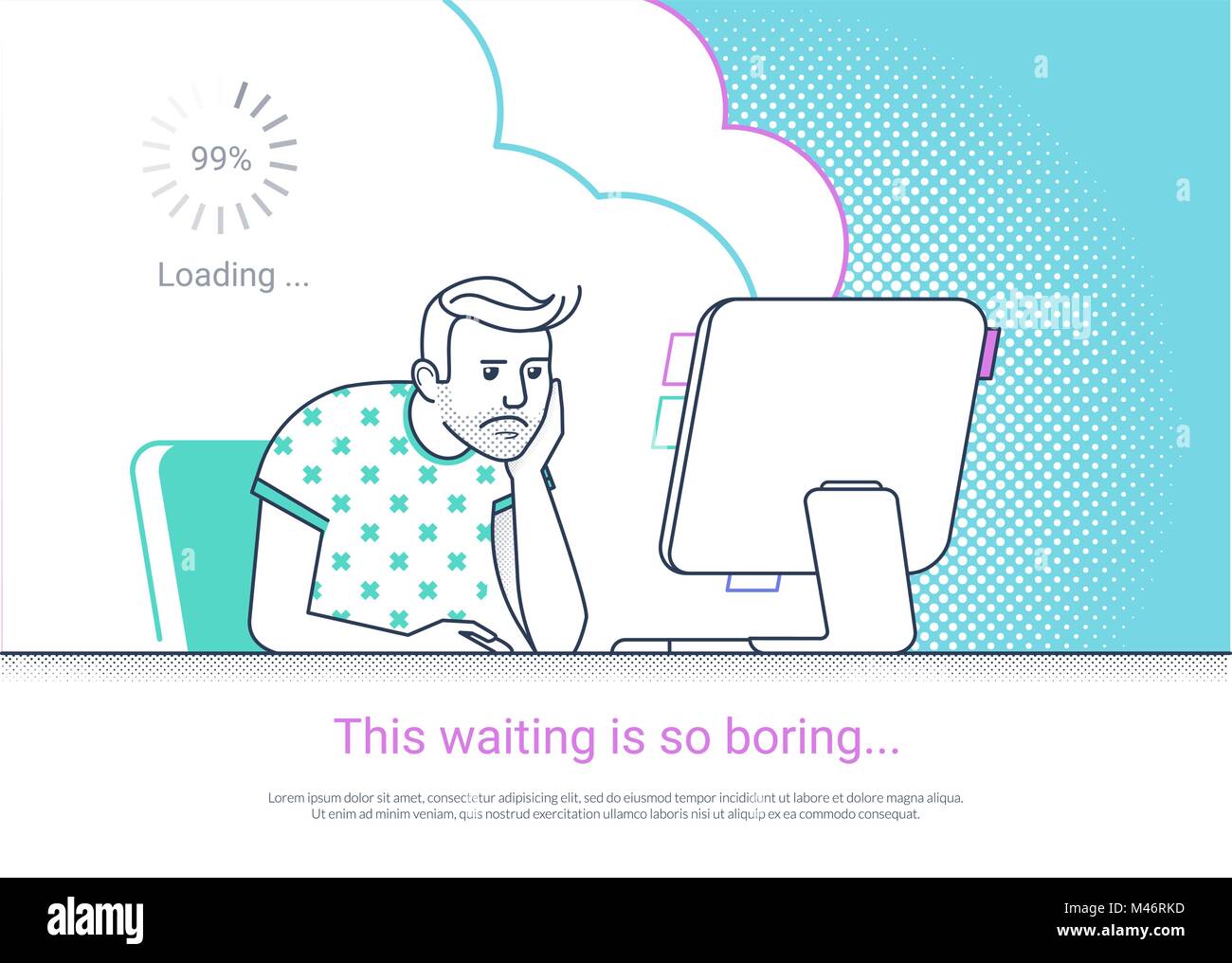 Studying at bar Stock Vector Images - Alamy