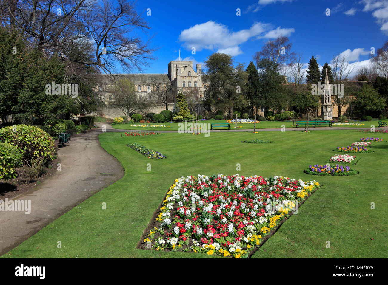 View over Bishops Gardens to the South Elevation of Peterborough City ...