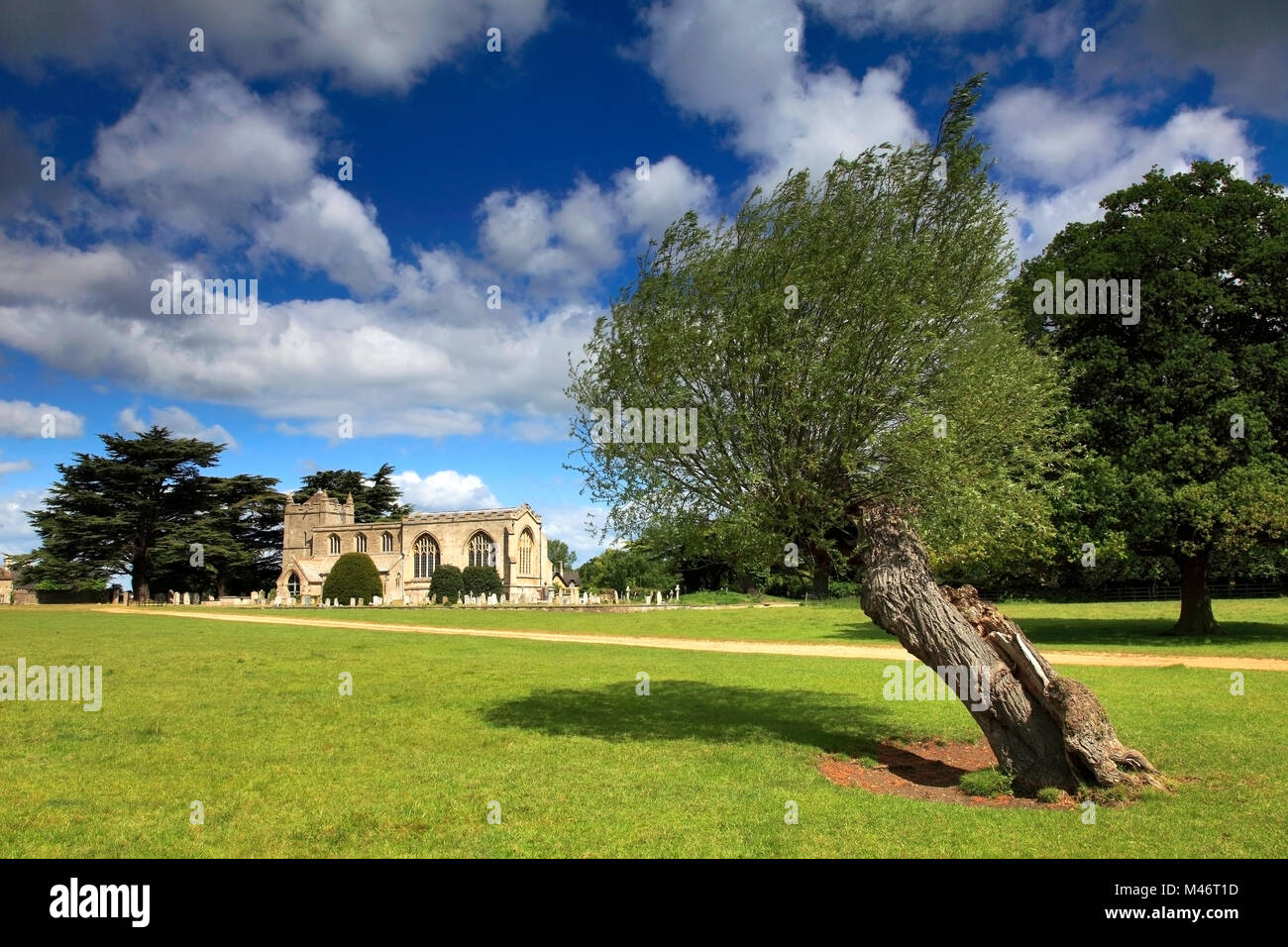 St Marys church, Marholm village, Cambridgeshire, England, UK Stock ...