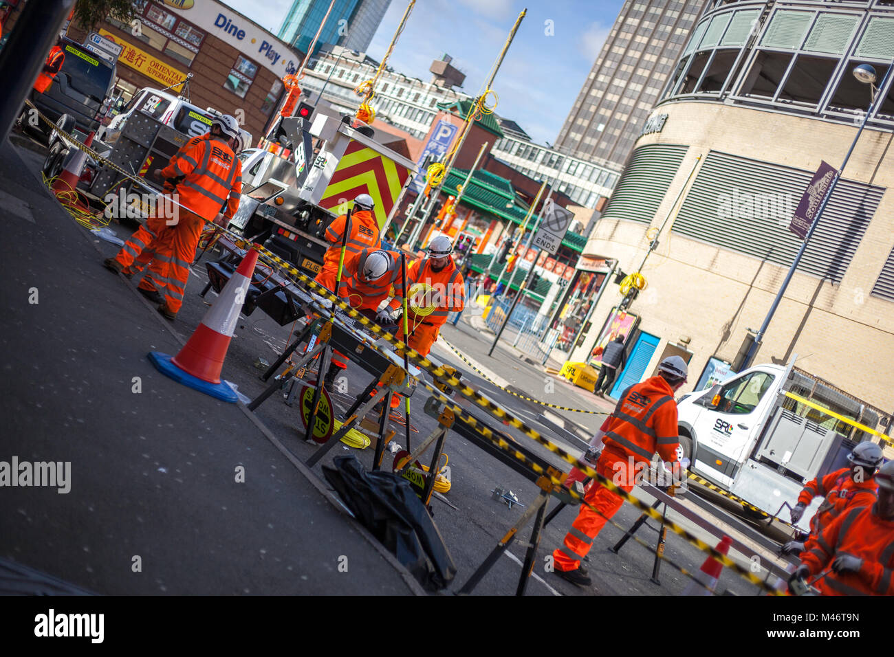 Men at Work Stock Photo - Alamy