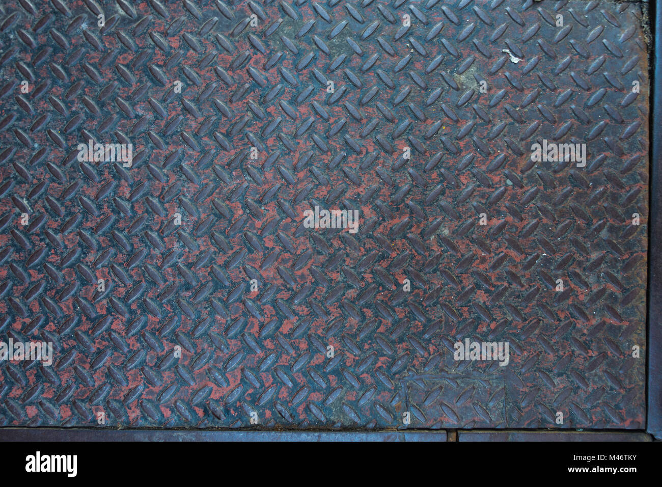 alloy steel plate wall with diamond pattern Stock Photo - Alamy