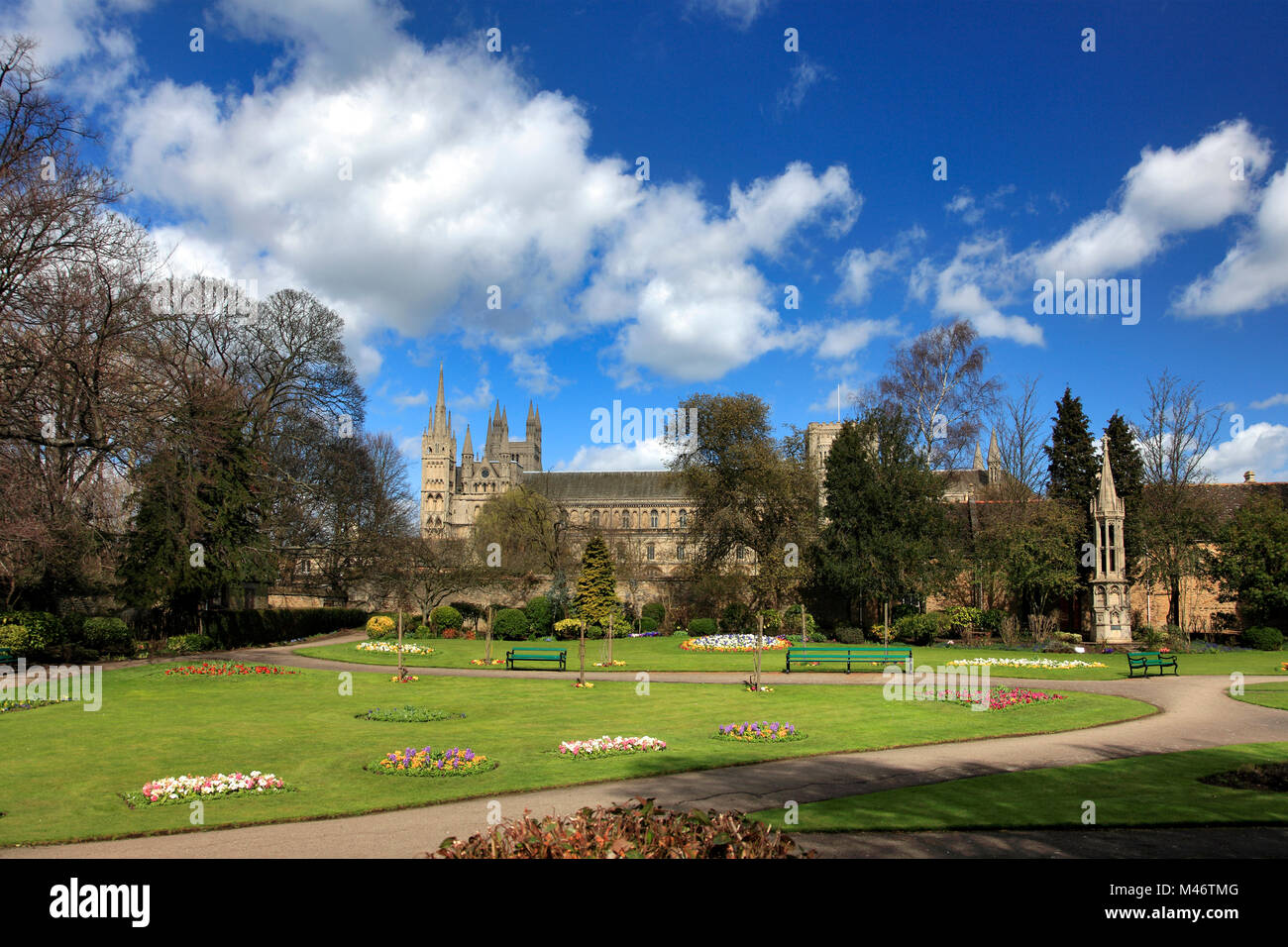 View over Bishops Gardens to the South Elevation of Peterborough City ...