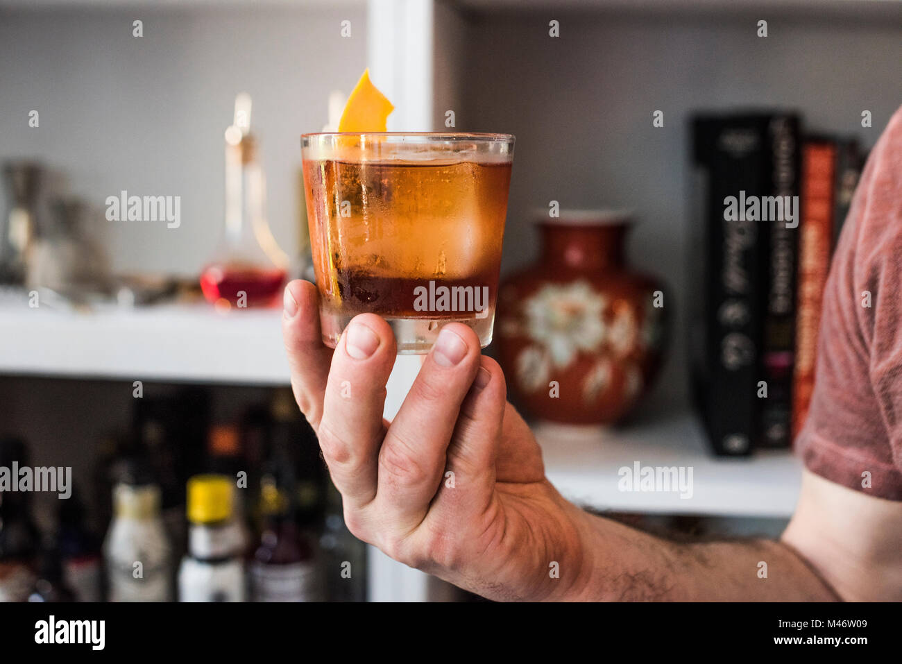 Old man alcohol home hi-res stock photography and images - Alamy