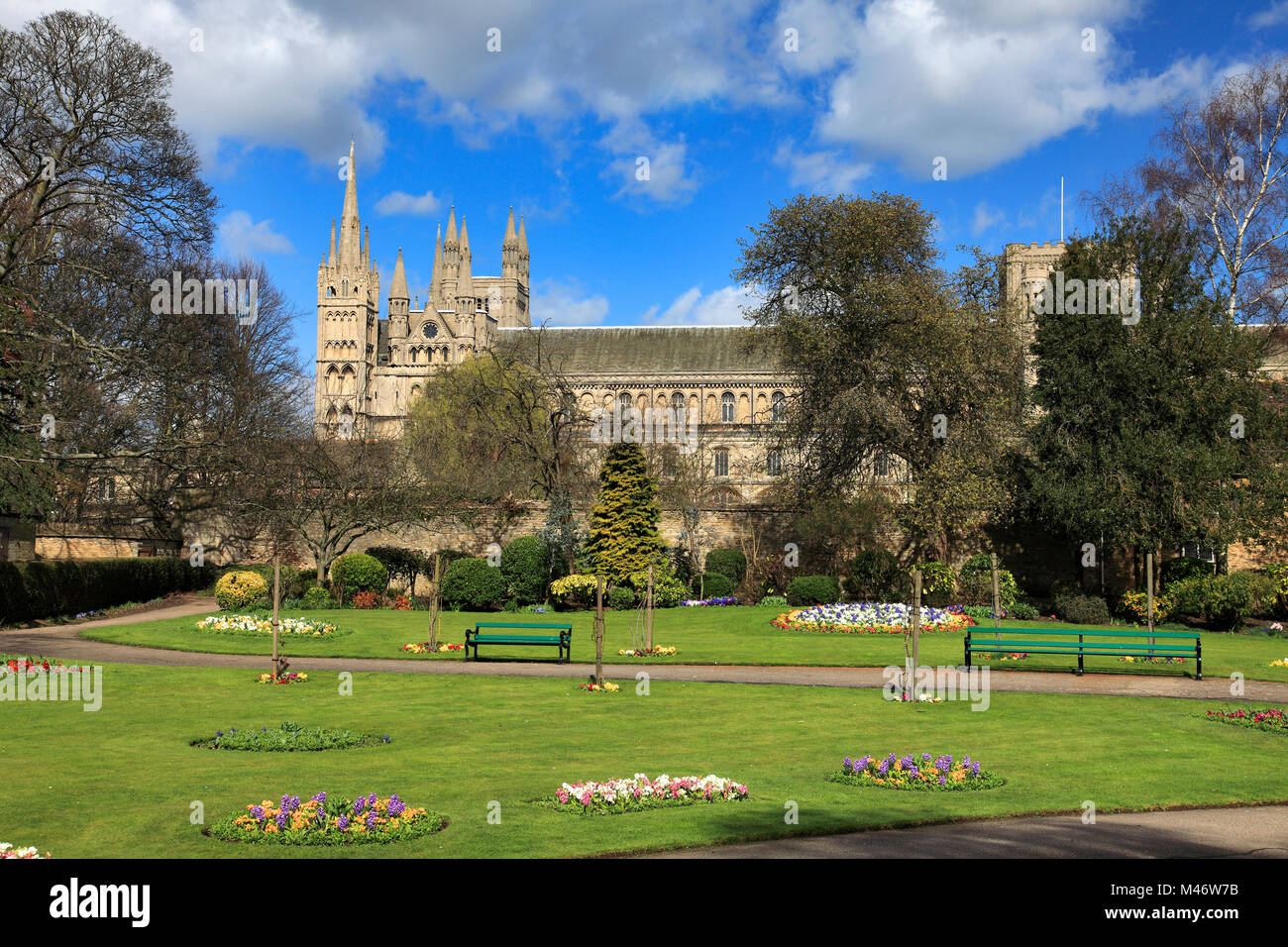 View over Bishops Gardens to the South Elevation of Peterborough City ...