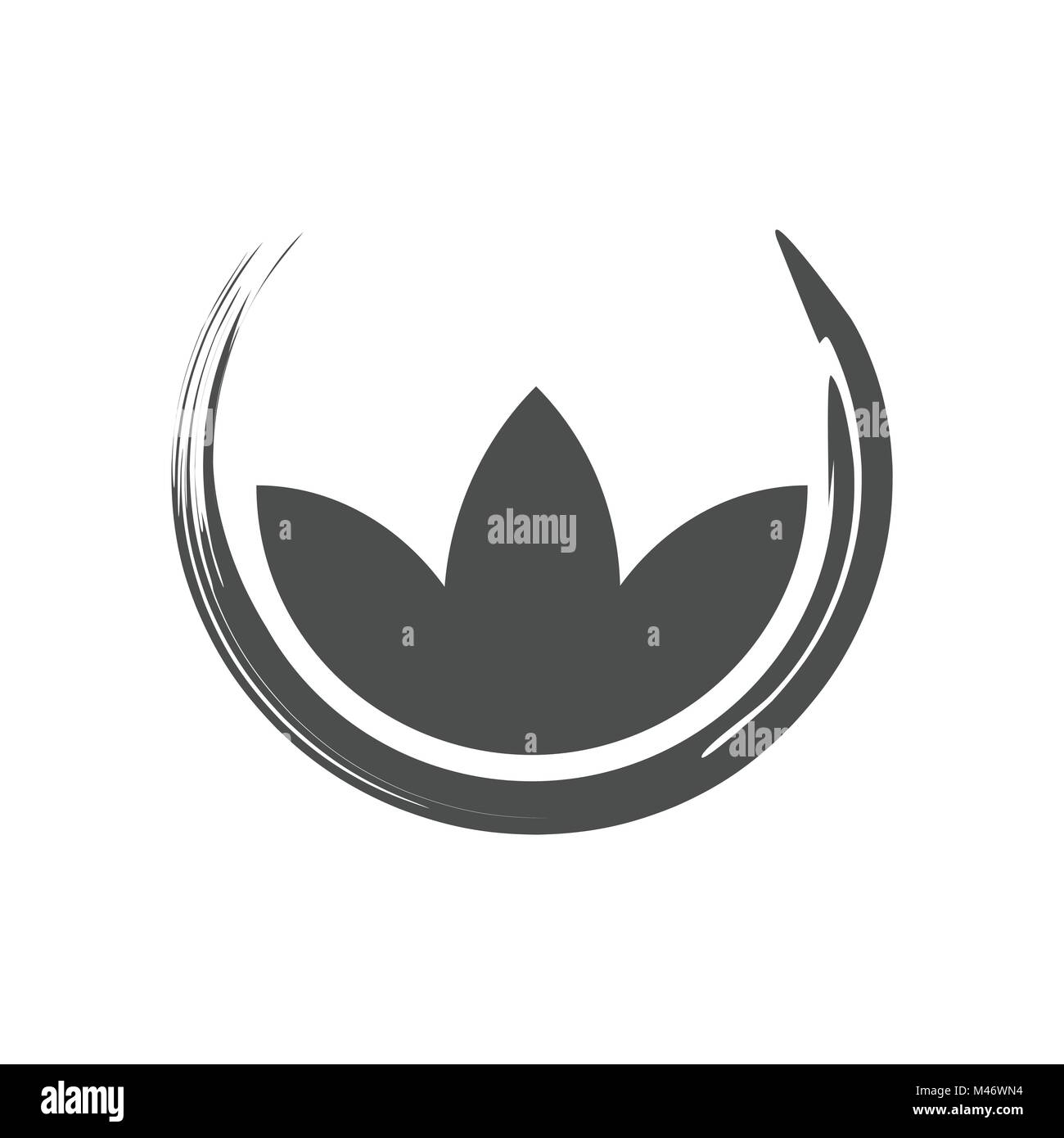 Lotus mark Stock Vector Images - Alamy