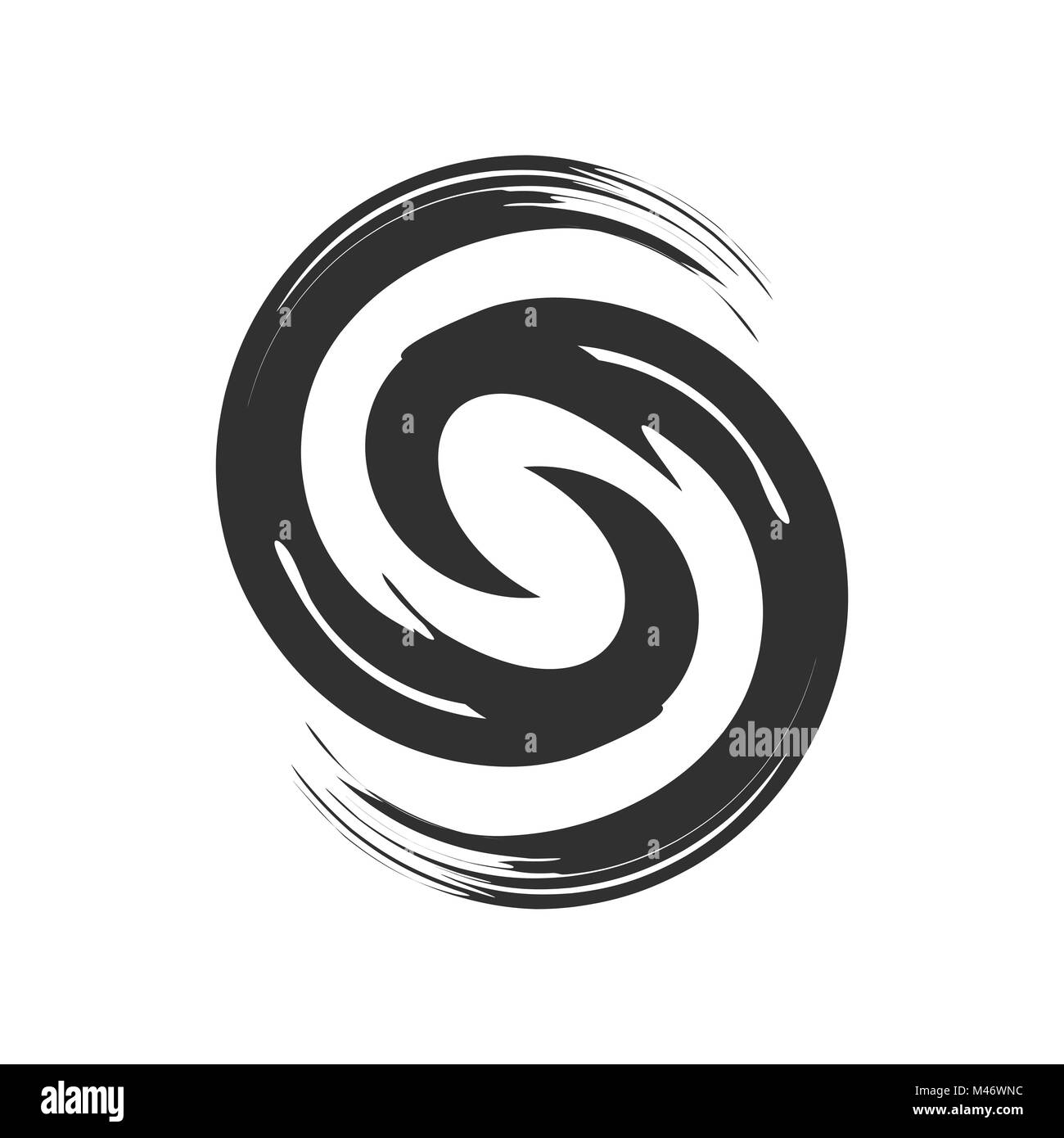 's' flow circle logo Stock Vector Images - Alamy